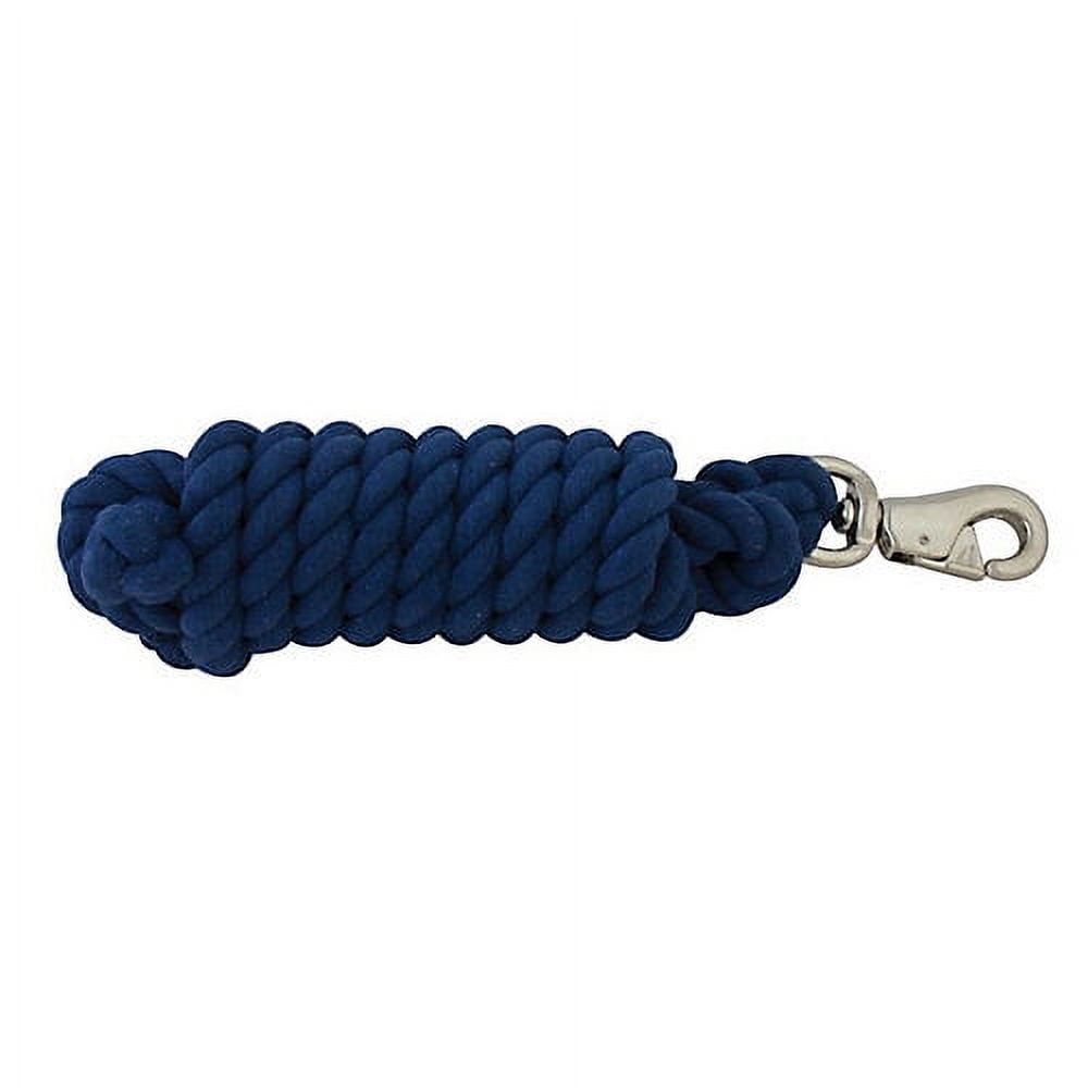 Tough1 Braided Cotton Lead w. Bull Snap Blue - Walmart.com