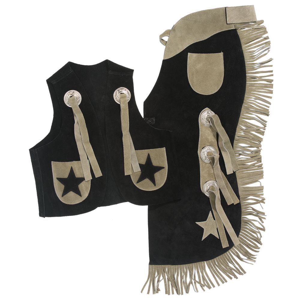 Tough1 Kid's Vest & Chap Set w/ Stars (Small) - Walmart.com