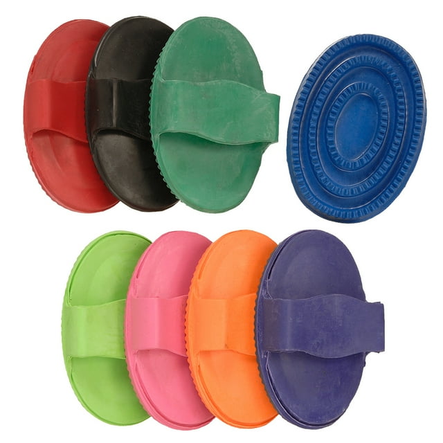 Tough1 Large Rubber Curry Comb Neon Green - Walmart.com