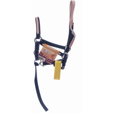 35-7900-BK 7 ft. Cow Size Poly Rope Halter, Black - Walmart.com