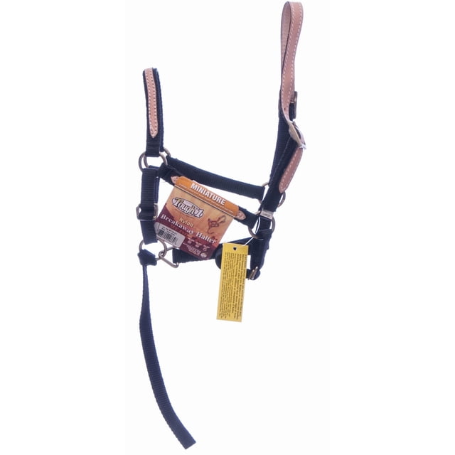 Tough 1 Miniature Nylon Break-Away Halter, Black, Large N - Walmart ...