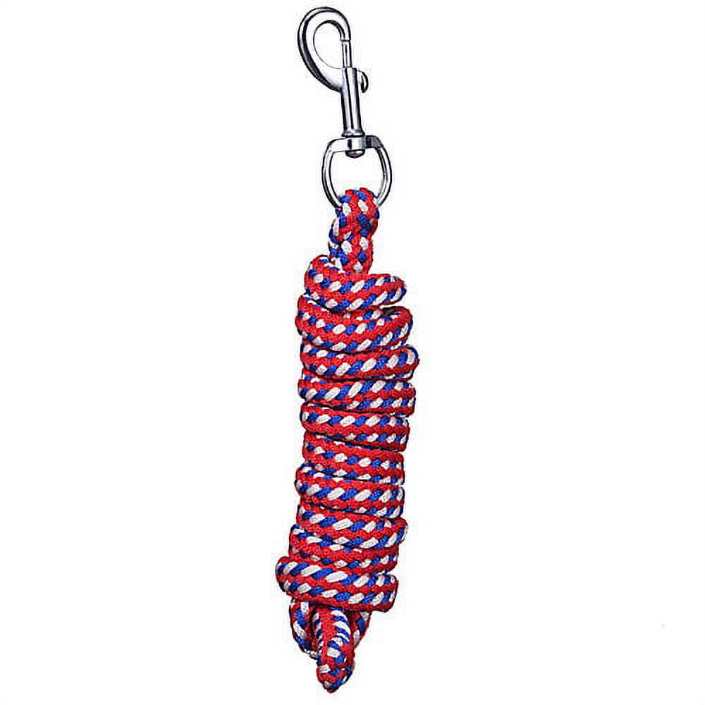 Tough1 Multi-Color Braided Poly Lead Red/Wht/Blu - Walmart.com