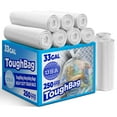 ToughBag 30-33 Gallon Clear Trash Bags Heavy Duty (250 COUNT) Clear ...