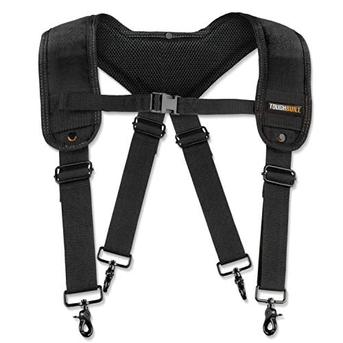 ToughBuilt - Padded Suspenders for Tool Belt Even Weight Distribution ...