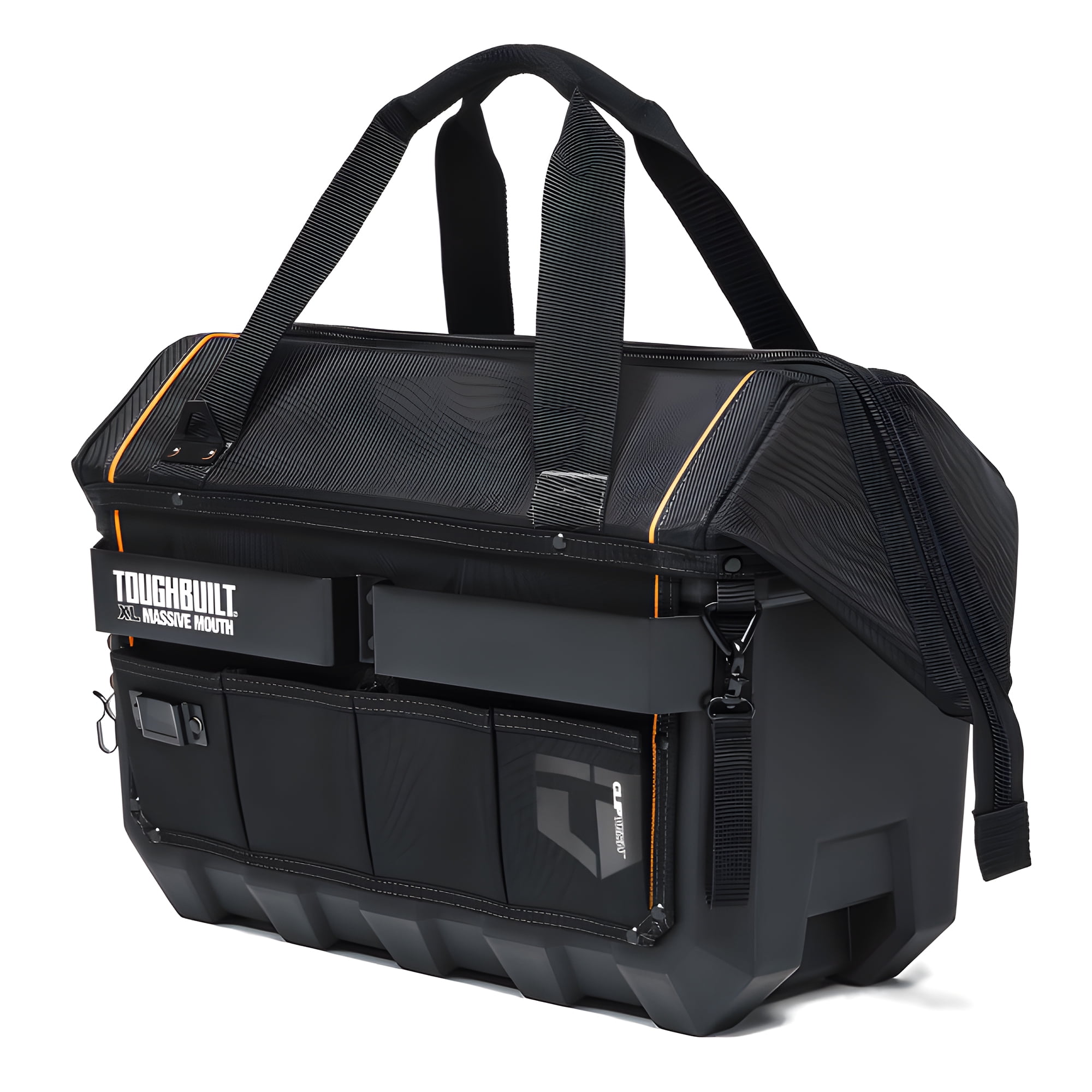 ToughBuilt Waterproof Tool Bag Pouch Organizer, XL Massive Mouth, Black ...