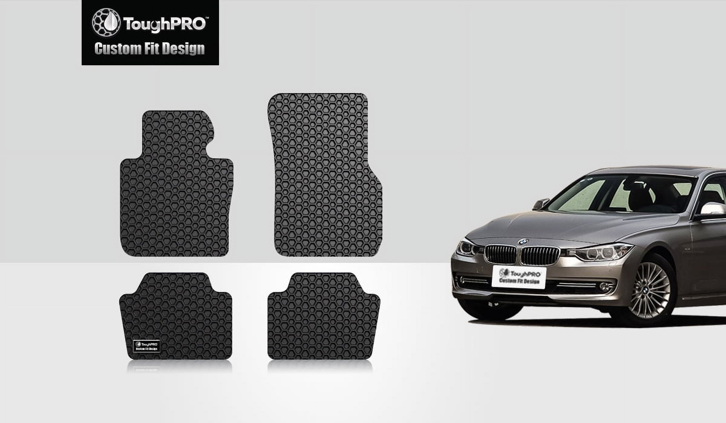 ToughPRO - 1st & 2nd Row Mats Compatible with BMW 328i - All Weather ...