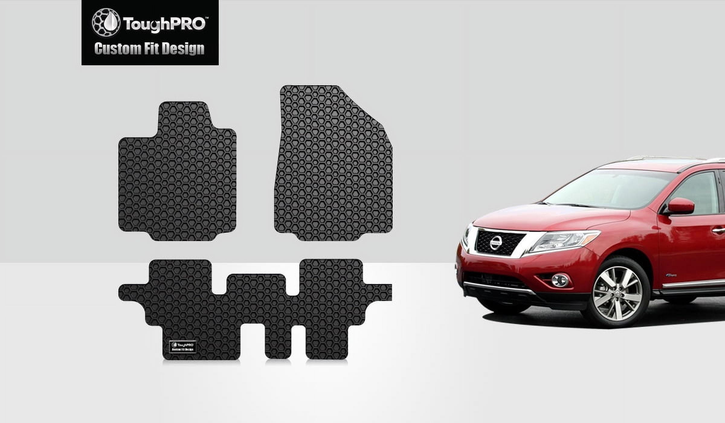 ToughPRO - 1st & 2nd Row Mats Compatible with NISSAN Pathfinder - All ...