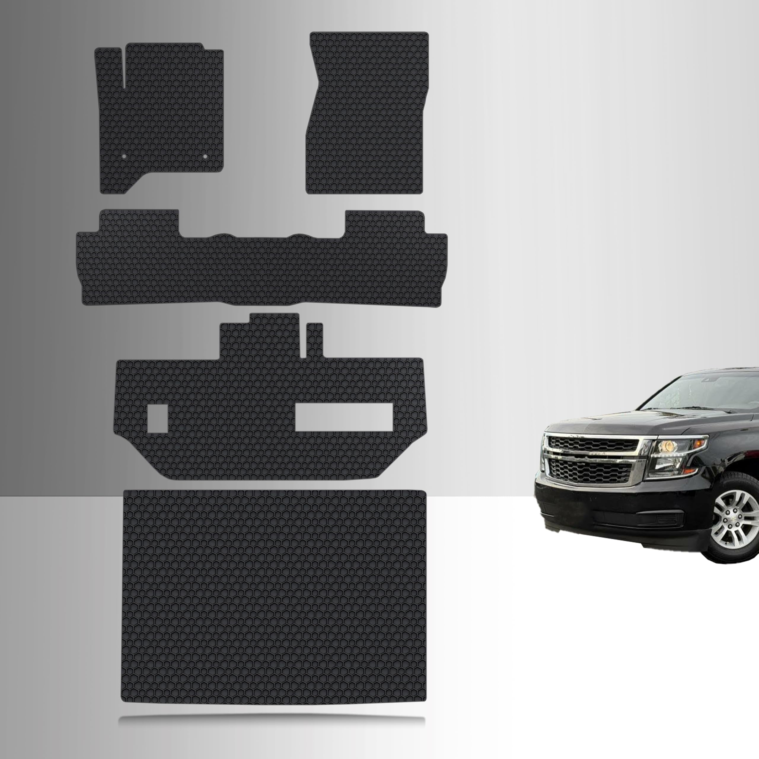 ToughPRO Front + 2nd Row + 3rd Row + Trunk Mats Compatible with ...