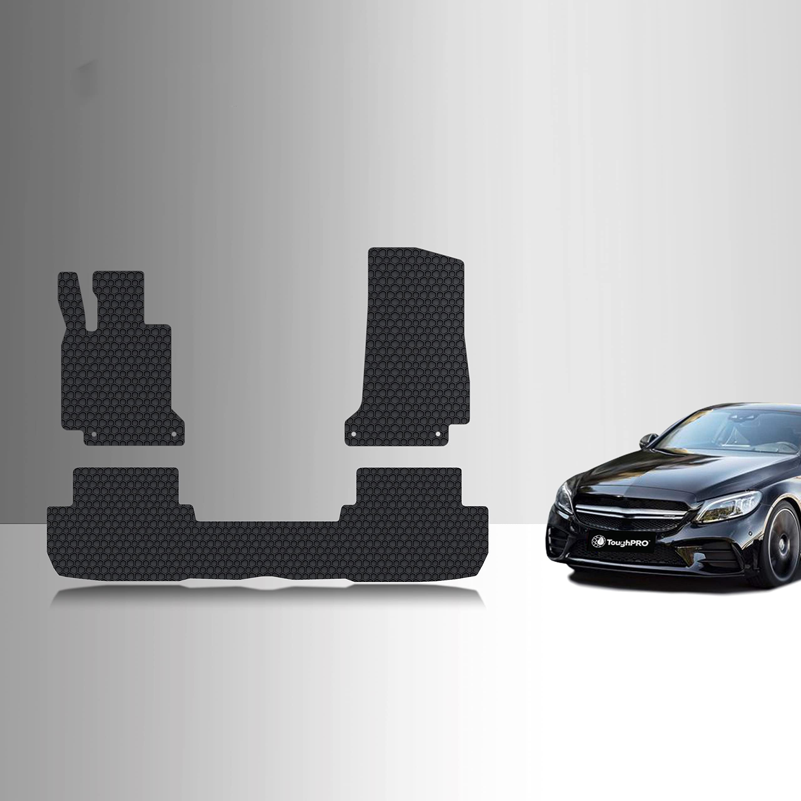 ToughPRO Front + 2nd Row Mats Compatible with Mercedes Benz C300 2022 ...