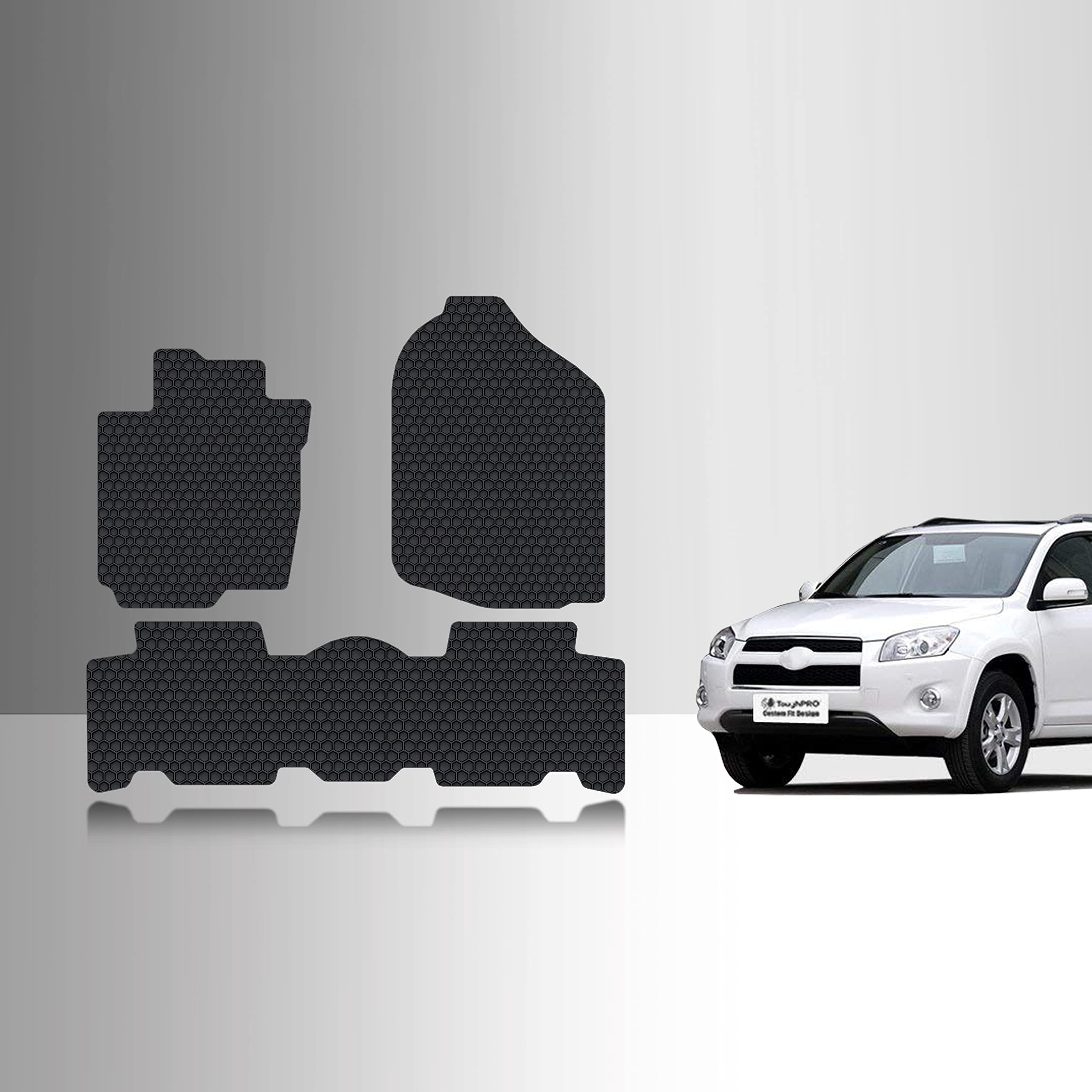 ToughPRO Front + 2nd Row Mats Compatible with Toyota RAV4 2011 - All ...