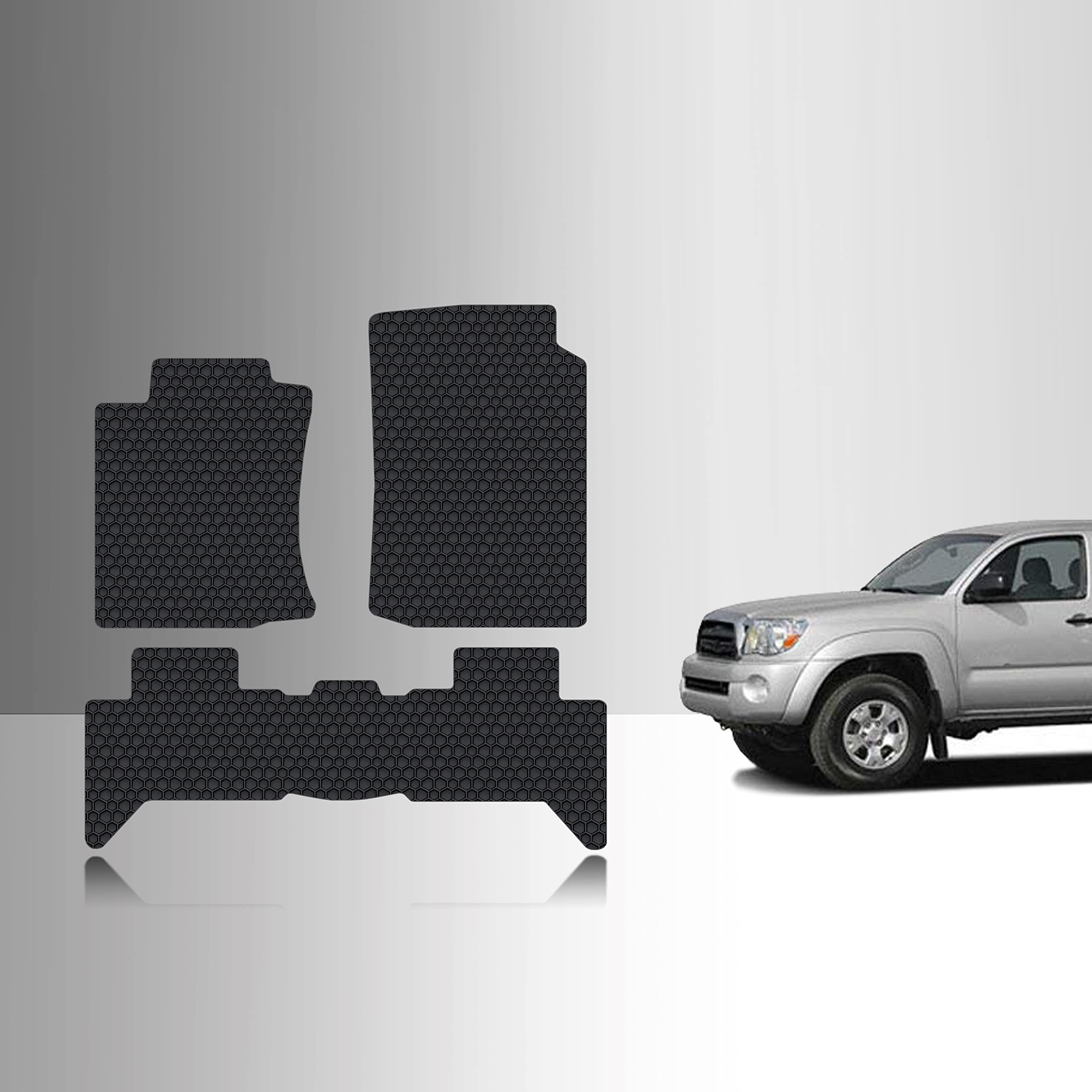 ToughPRO Front + 2nd Row Mats Compatible with Toyota Tacoma 2009 Double ...