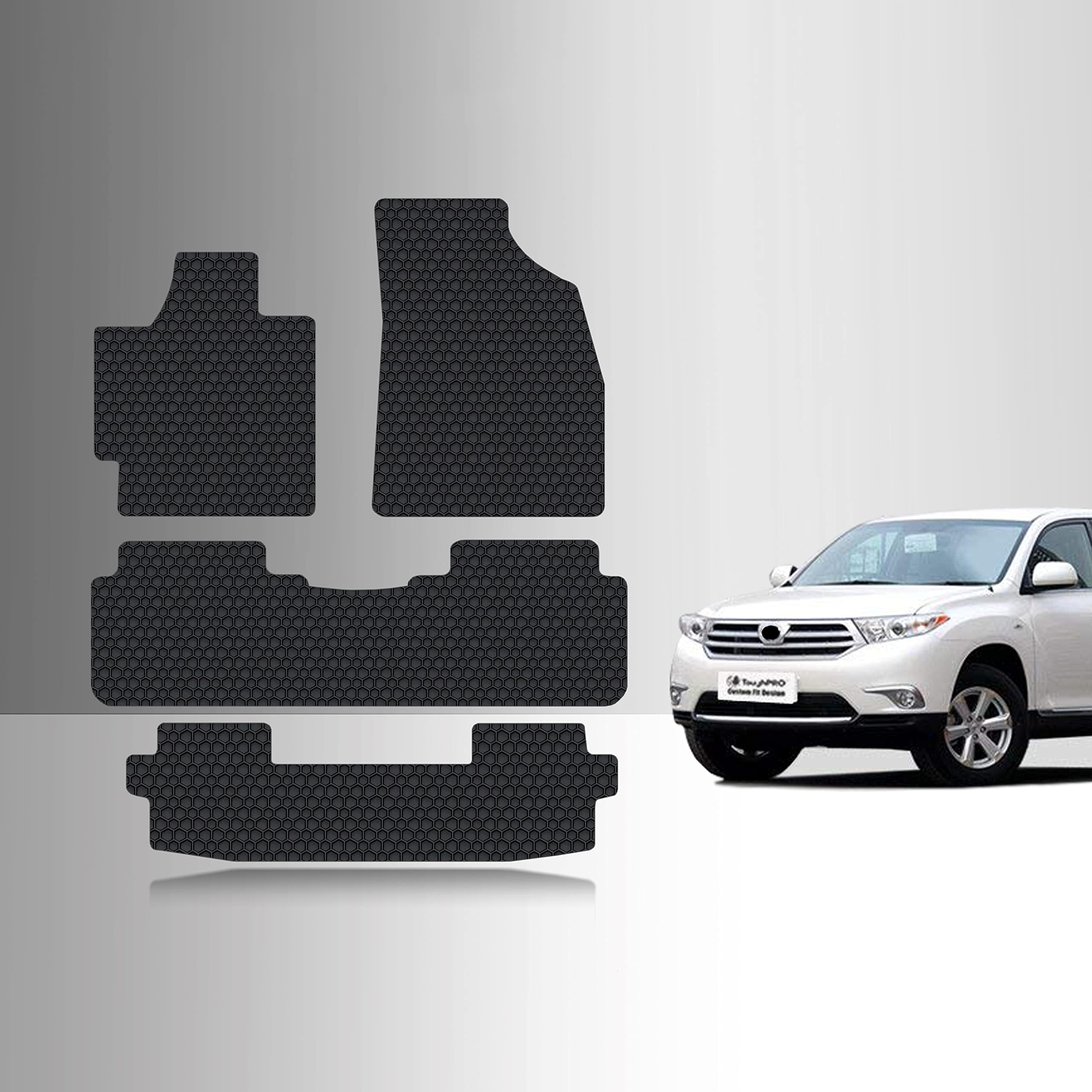 ToughPRO Front + 3rd Row Mats Compatible with Toyota Highlander 2012 ...