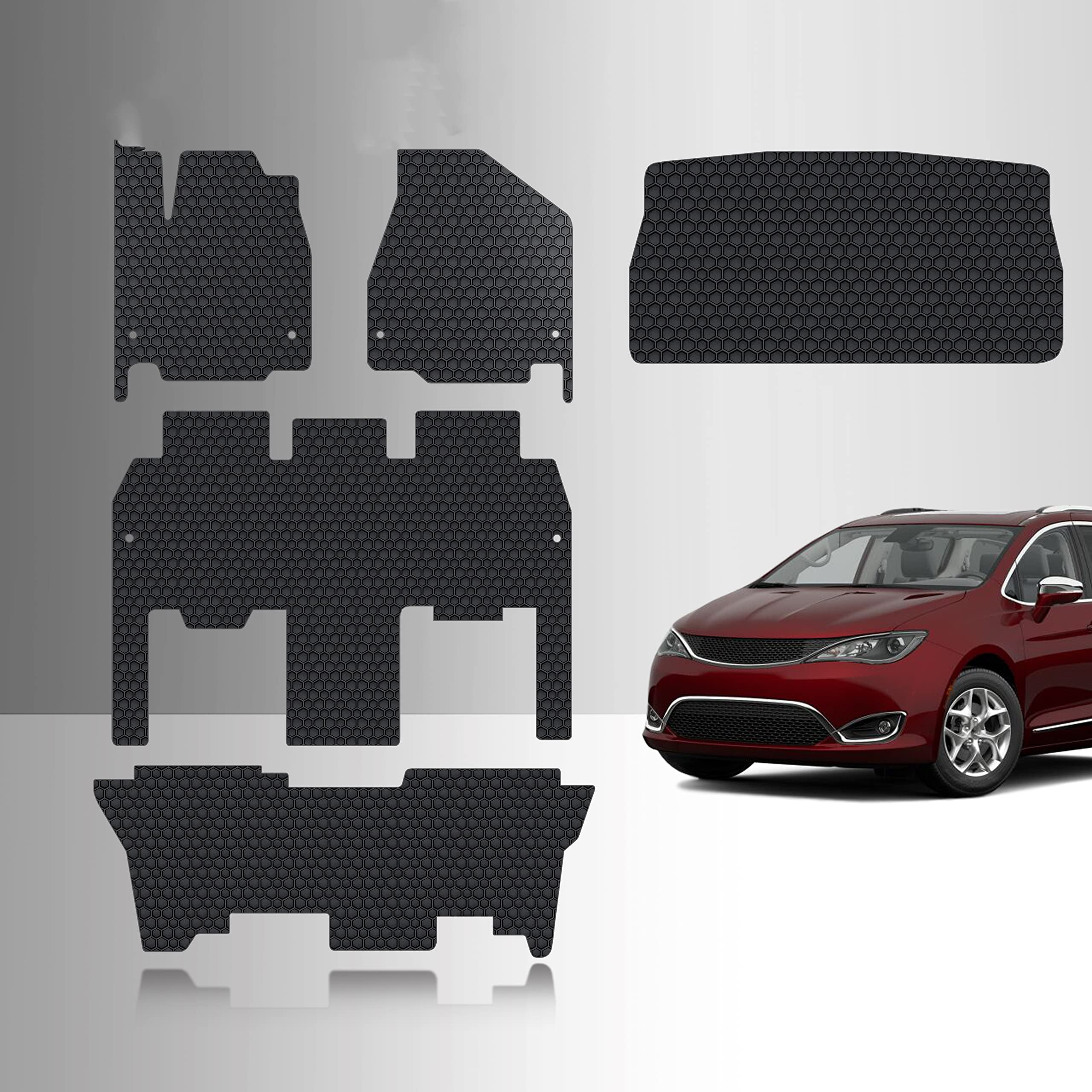 ToughPRO Full Set + 3rd Row + Trunk Mats Compatible with Chrysler ...