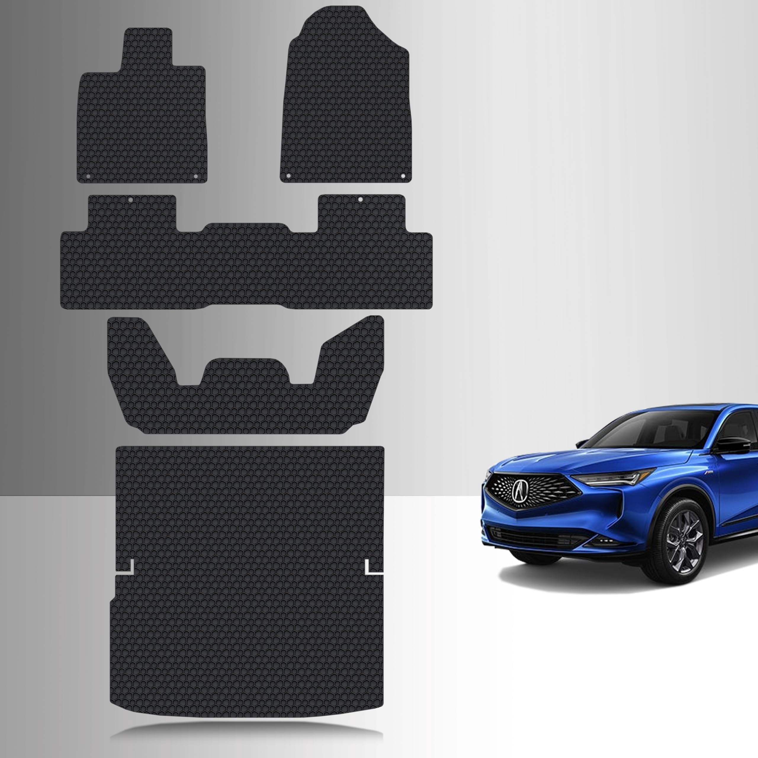 ToughPRO Full Set + 3rd Row + Trunk Mats Compatible with Acura MDX 2024 ...