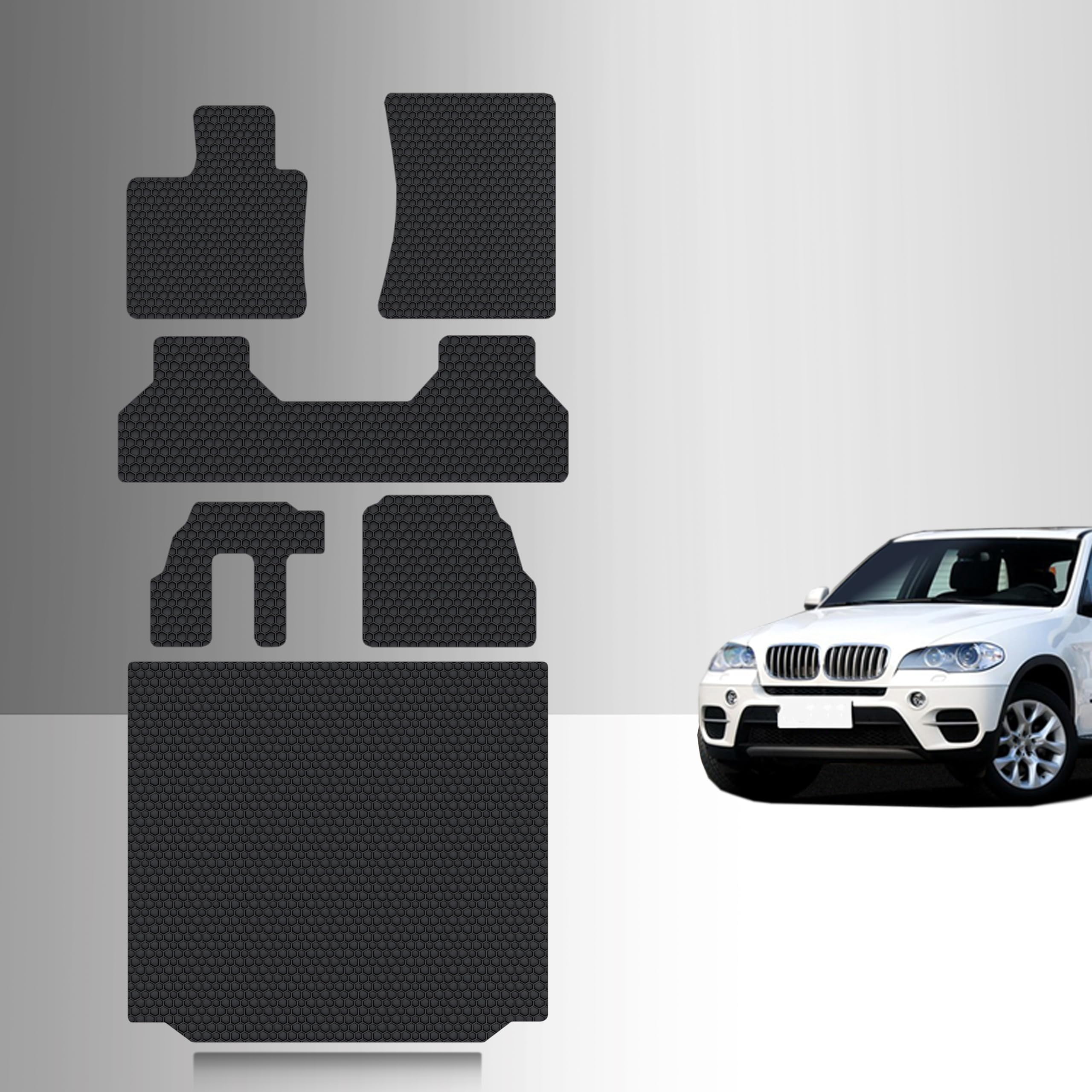 ToughPRO Full Set + 3rd Row + Trunk Mats Compatible with BMW X5 2010 ...