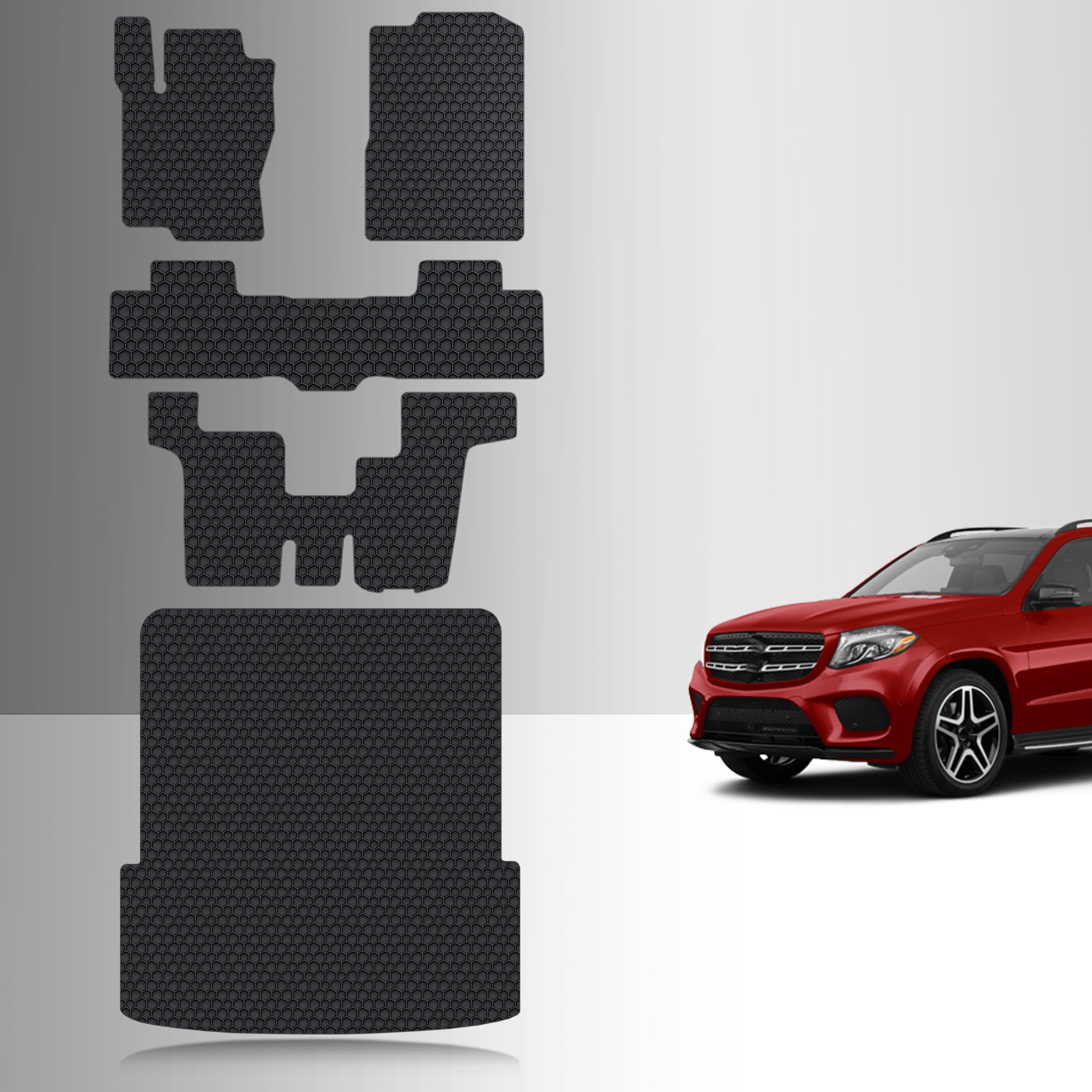 ToughPRO Full Set + 3rd Row + Trunk Mats Compatible with Mercedes Benz ...