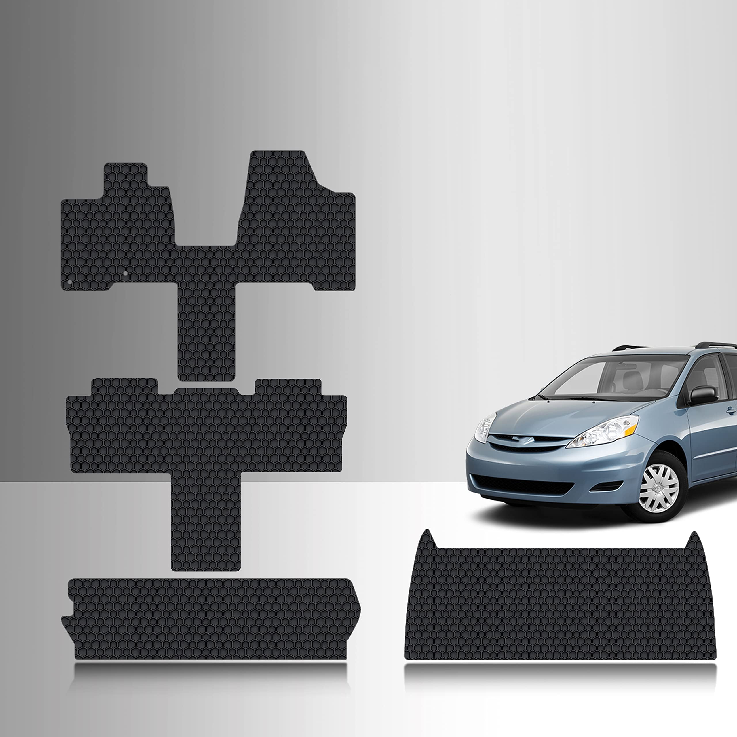 ToughPRO Full Set + Storage Mats Compatible with Toyota Sienna 2004 7 ...