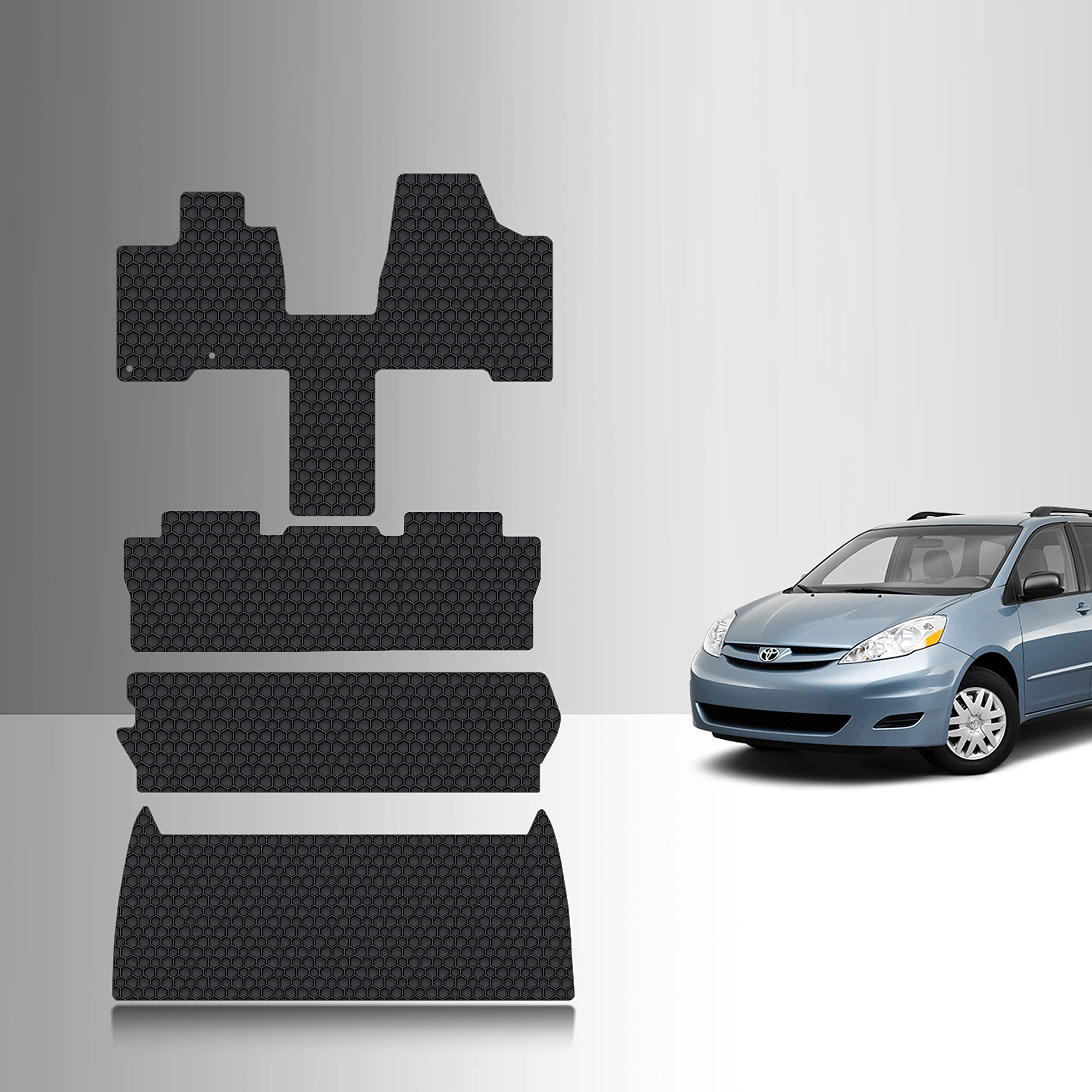 ToughPRO Full Set + Storage Mats Compatible with Toyota Sienna 2010 8 ...