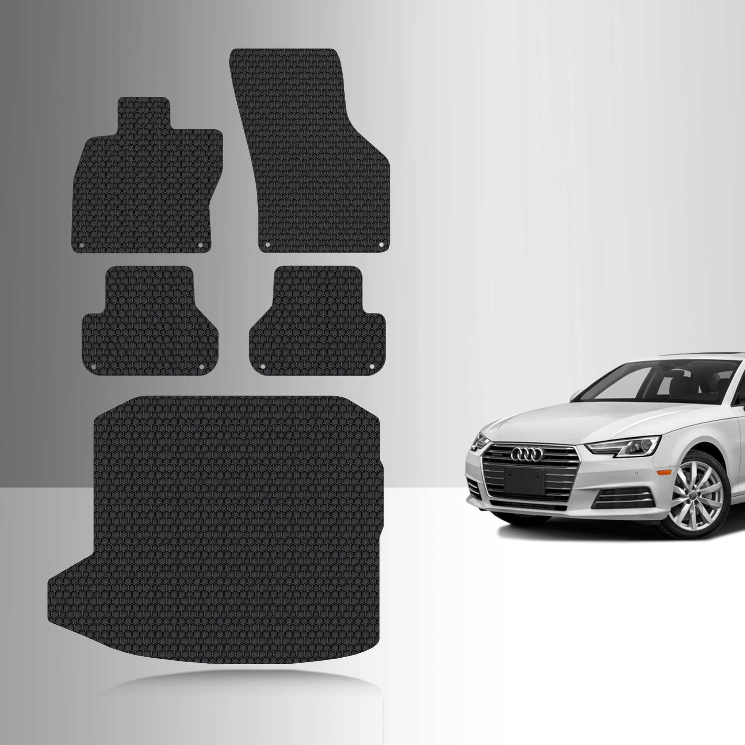ToughPRO Full Set + Trunk Mats Compatible with Audi A3 2018 FWD Sedan ...