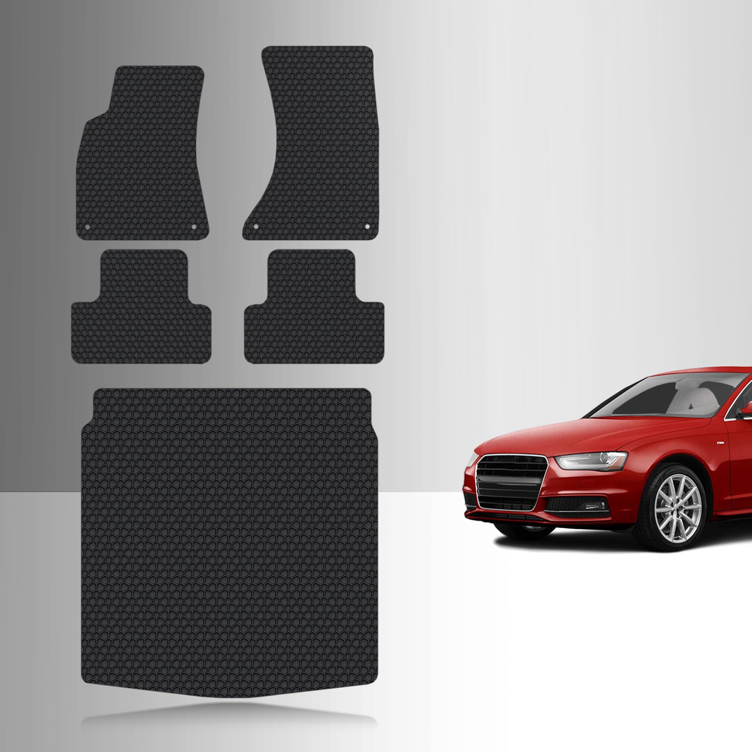 ToughPRO Full Set + Trunk Mats Compatible with Audi A4 2016 Sedan - All ...