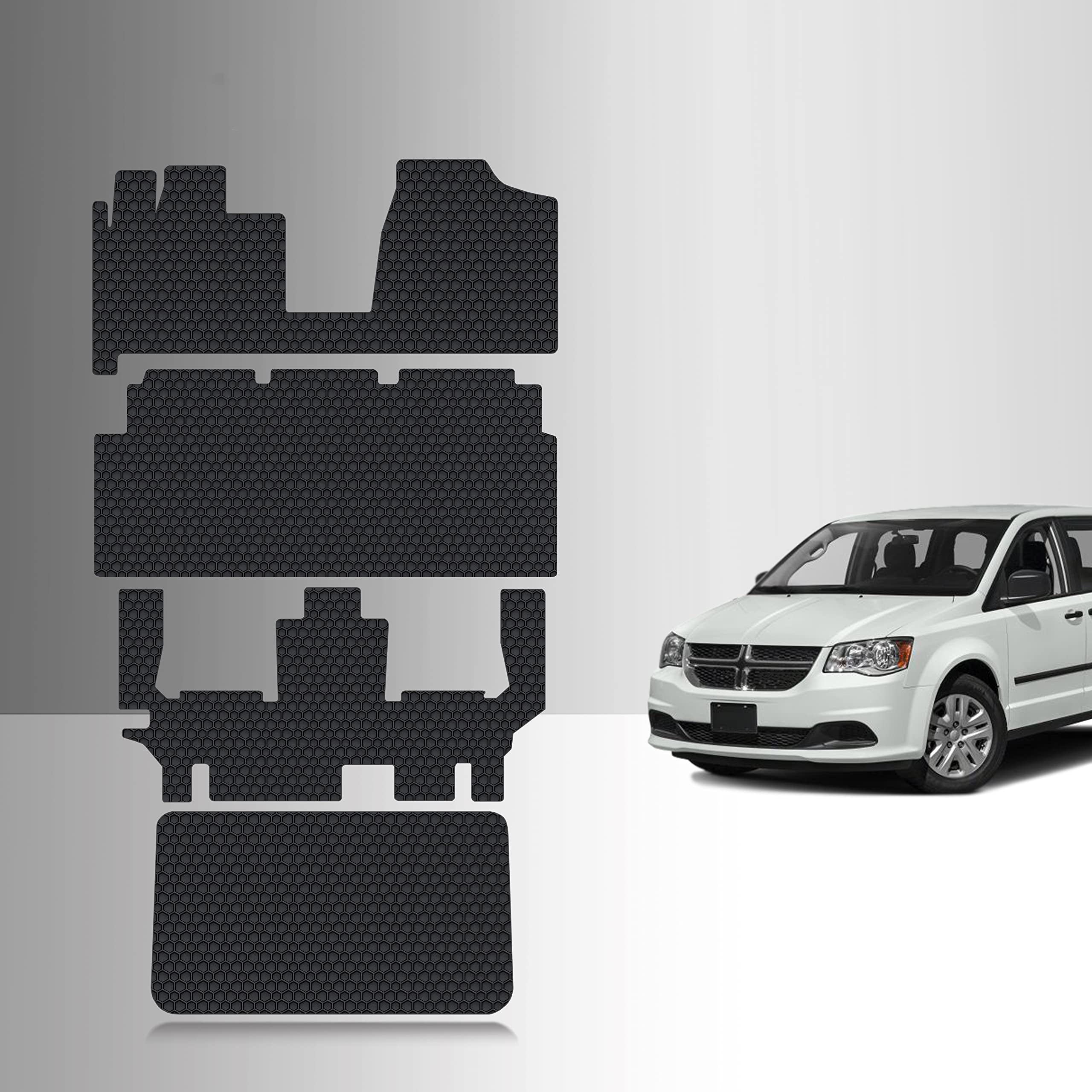 ToughPRO Full Set + Trunk Mats Compatible with Dodge Grand Caravan 2014 ...