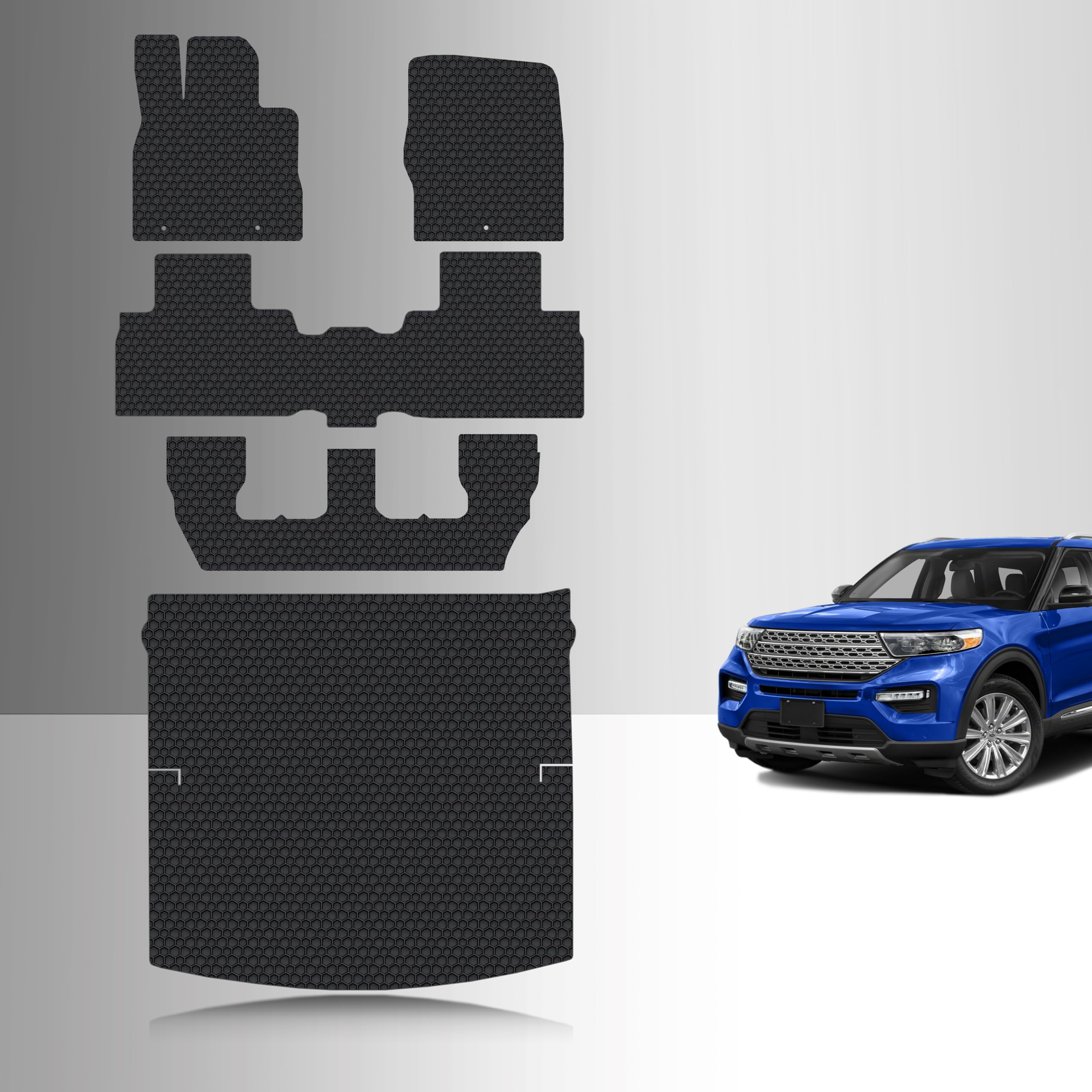 ToughPRO Full Set + Trunk Mats Compatible with Ford Explorer 2020 Bench ...