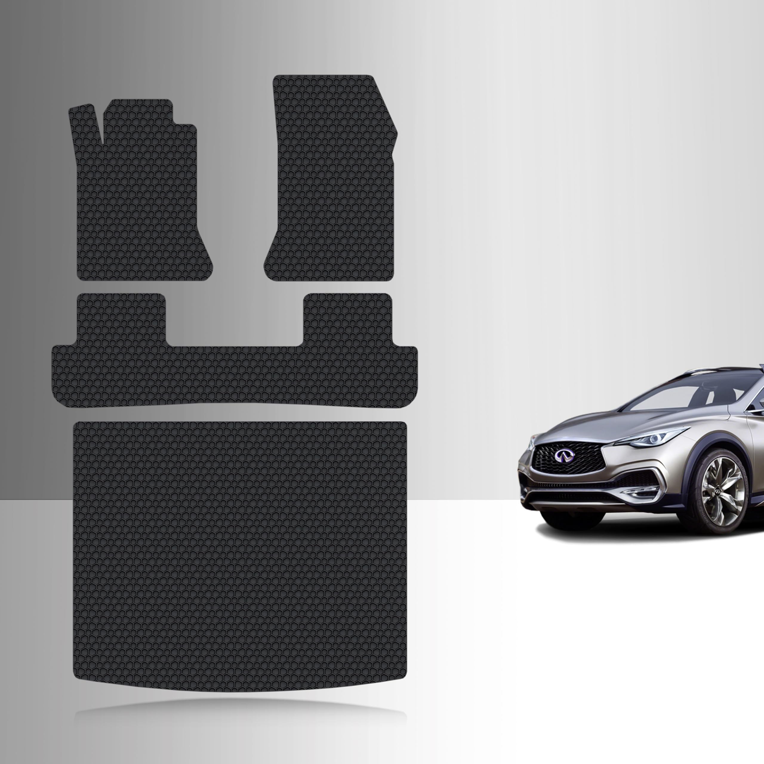 ToughPRO Full Set + Trunk Mats Compatible with Infiniti QX30 2019 - All ...