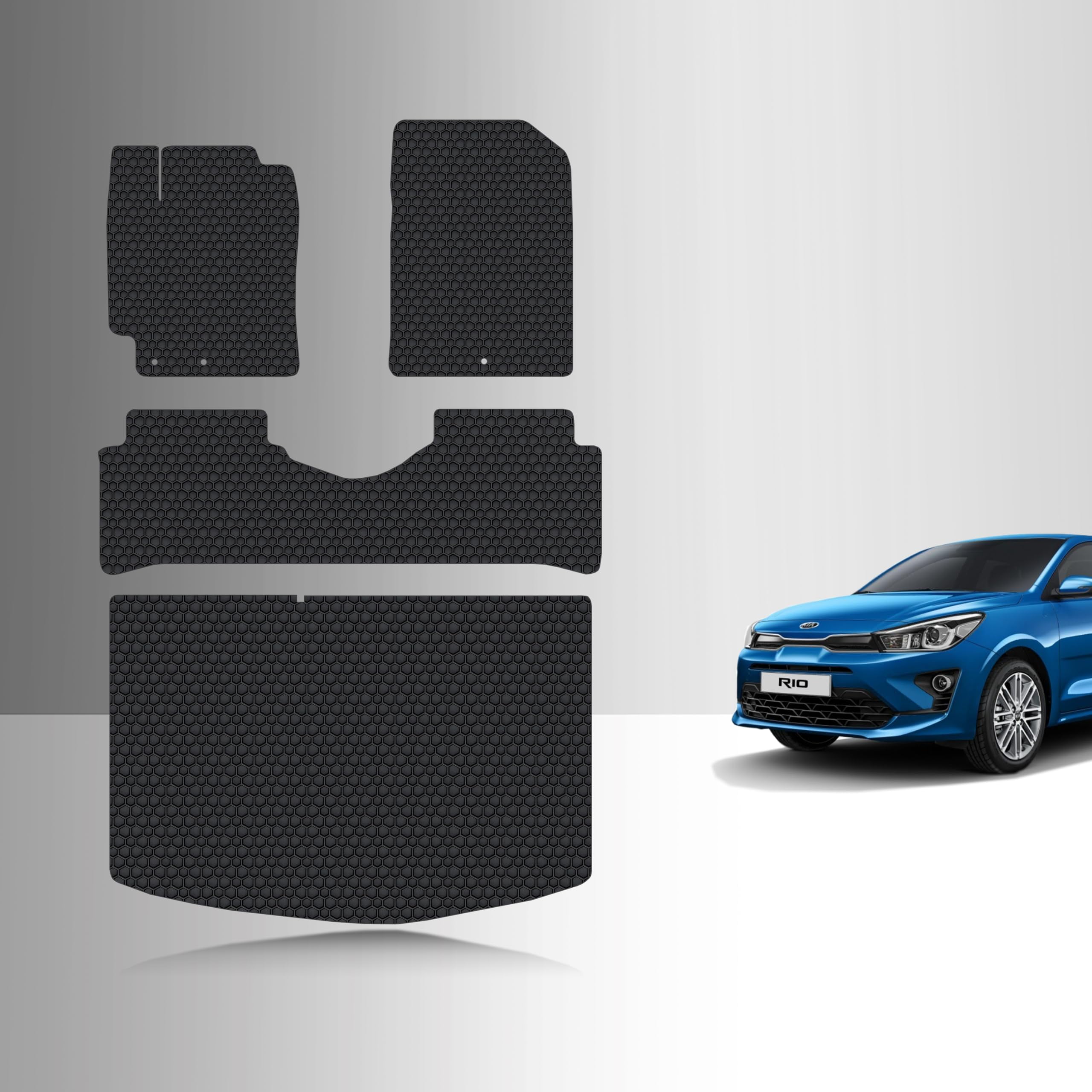 ToughPRO Full Set + Trunk Mats Compatible with KIA Rio 2021 - All ...