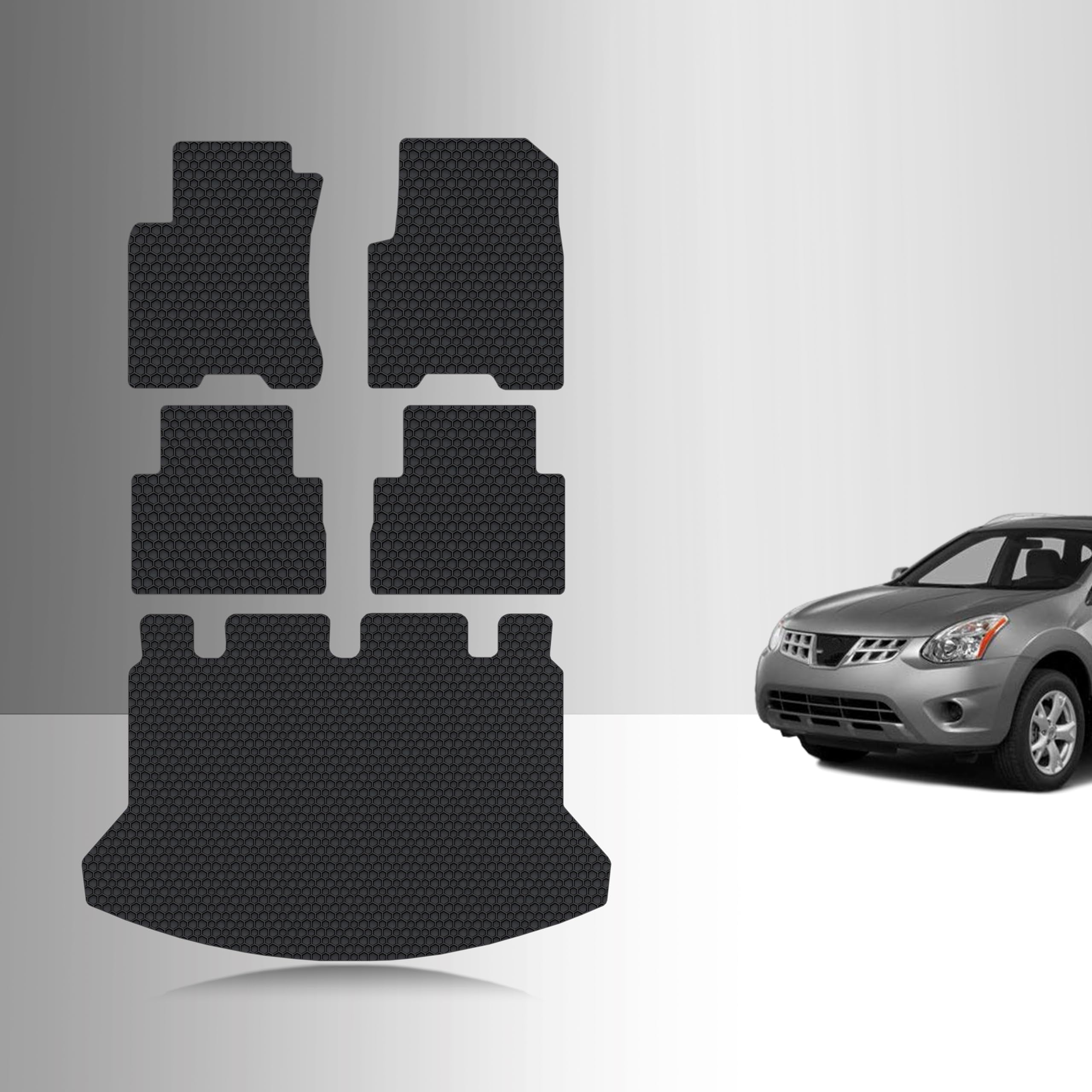 ToughPRO Full Set + Trunk Mats Compatible with Nissan Rogue 2010 - All ...
