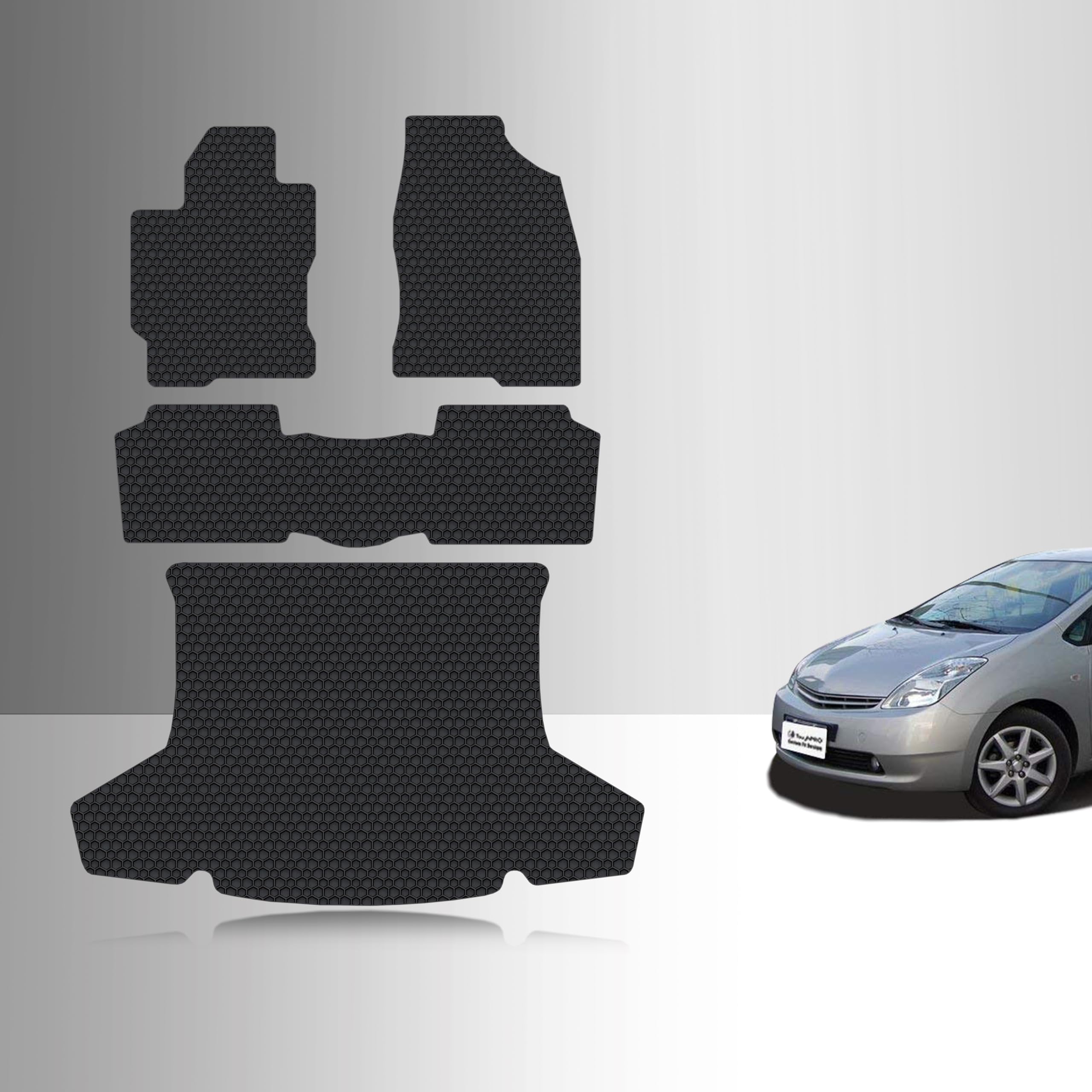 ToughPRO Full Set + Trunk Mats Compatible with Toyota Prius 2008 - All ...