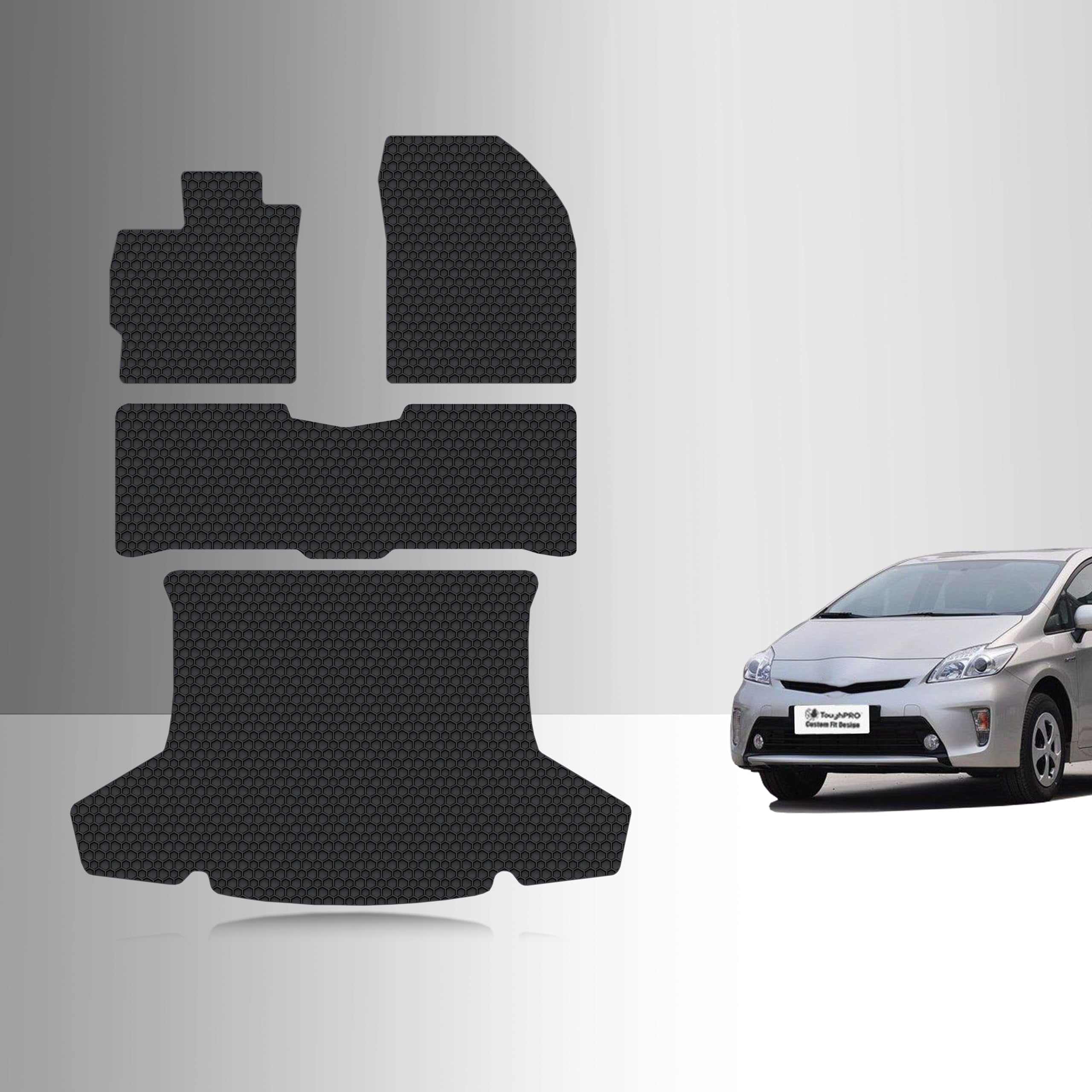 ToughPRO Full Set + Trunk Mats Compatible with Toyota Prius 2012 - All ...