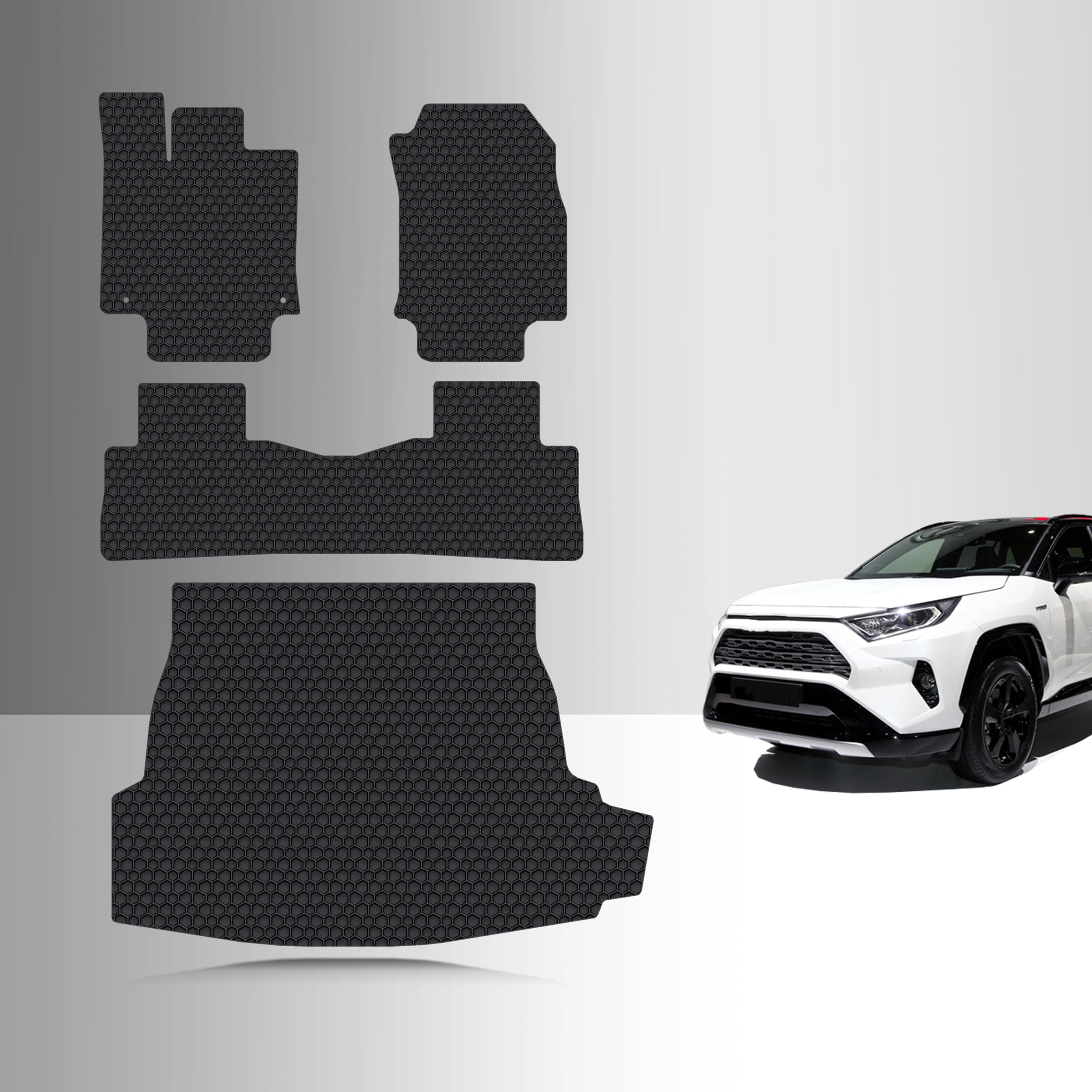 ToughPRO Full Set + Trunk Mats Compatible with Toyota RAV4 2023 Prime ...