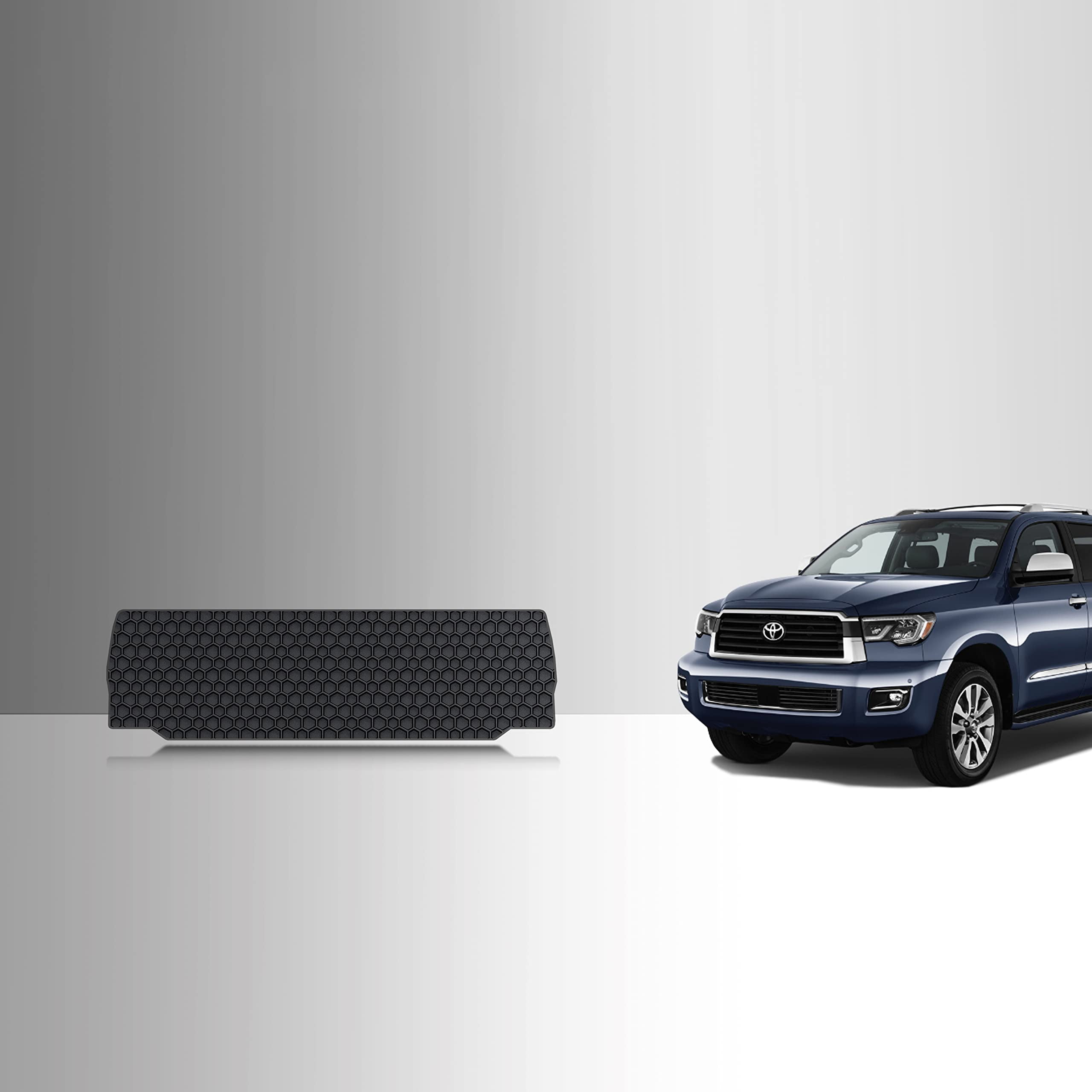 ToughPRO Trunk Mat Compatible with Toyota Sequoia 2021 3rd Row Up - All ...