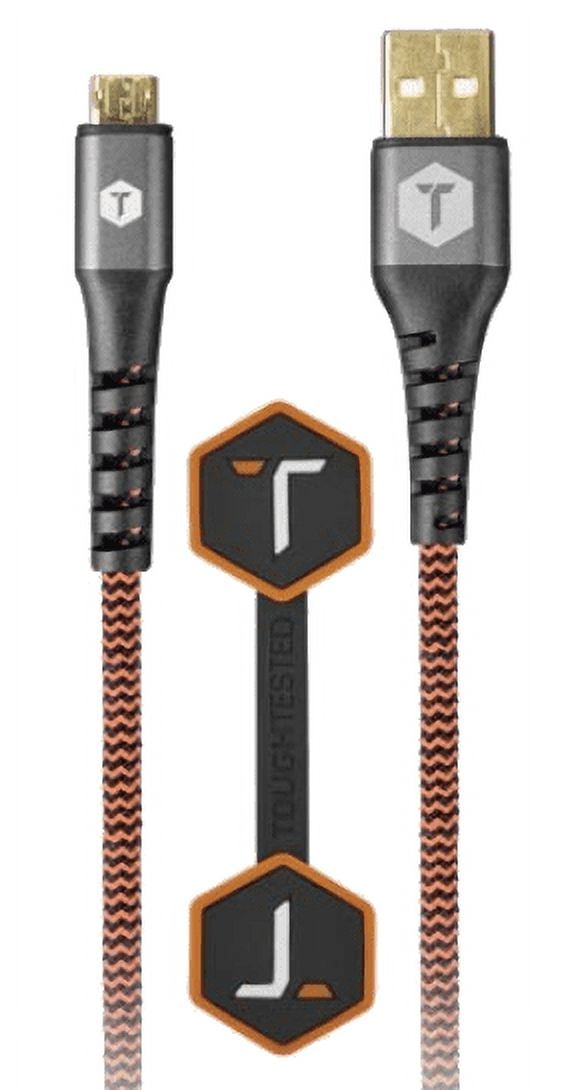 ToughTested Durable Braided Fabric Micro USB Cable, 6' - Walmart.com