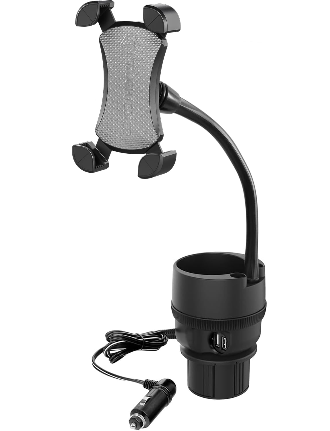 Power Cup Commuter adjustable cupholder mount with Dual USB ports & 24v ...
