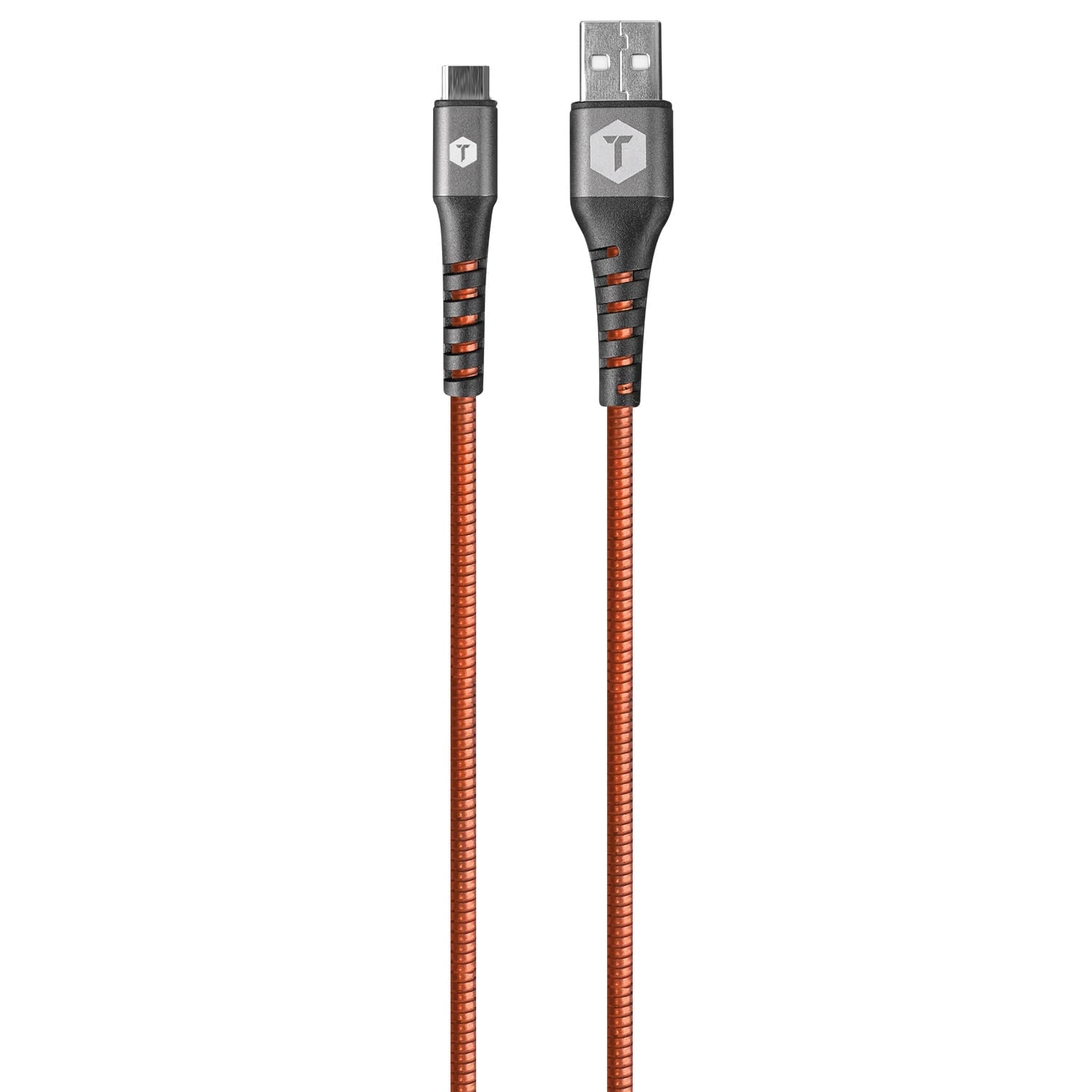 ToughTested 2FT USB-A to USB-C Armor Flex Braided Charging Cable, Short ...