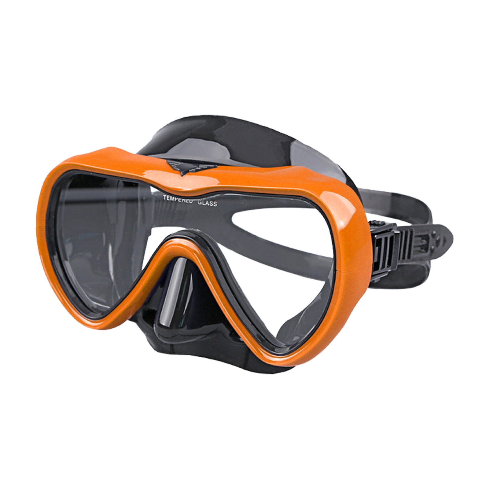 Toughened Glass Single Lens Diving Goggles Adult Snorkeling Face Deep ...