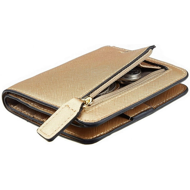 Toughergun Womens Rfid Blocking Small Compact Bifold Luxury Genuine ...