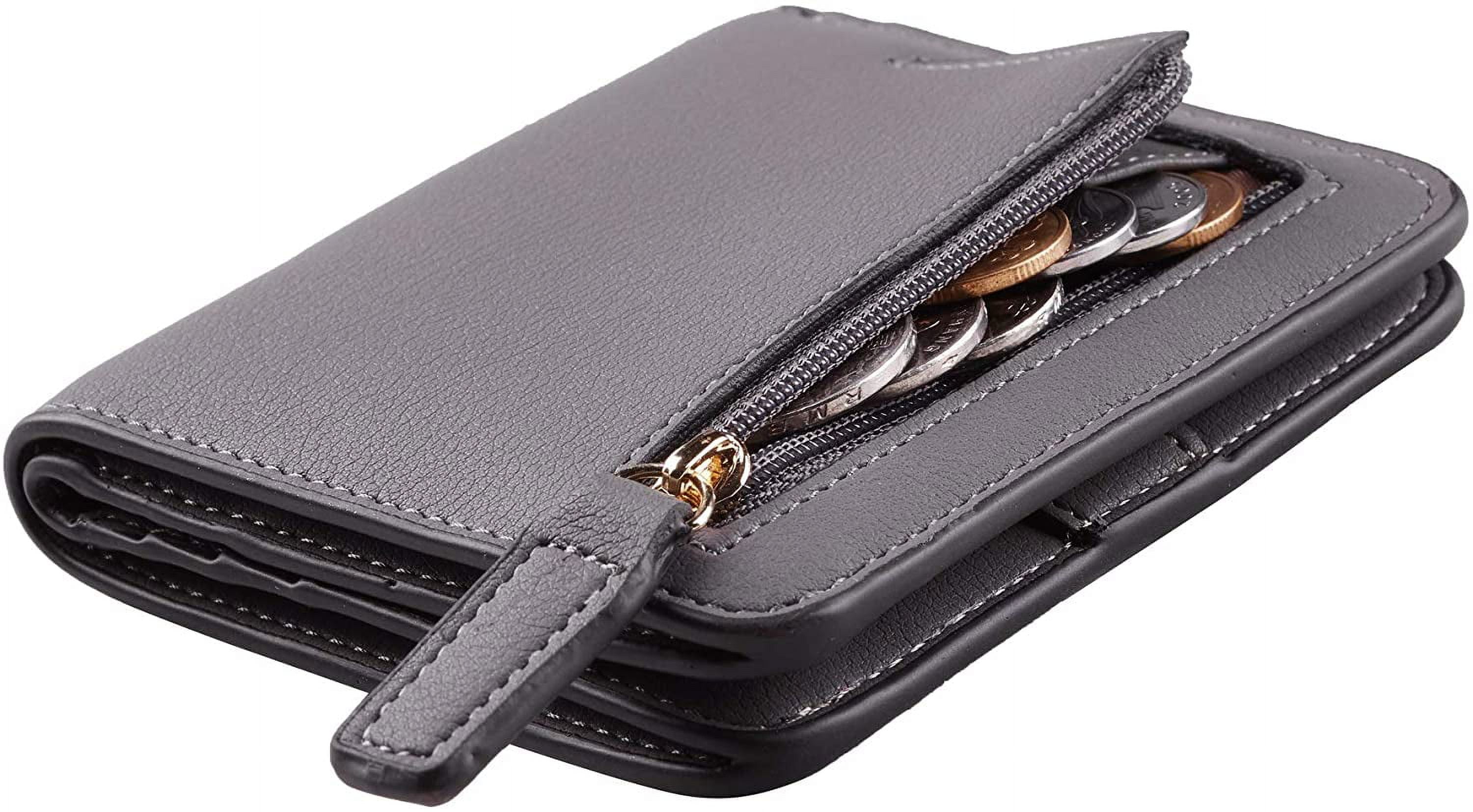 Toughergun Womens Rfid Blocking Small Compact Bifold Luxury Genuine ...