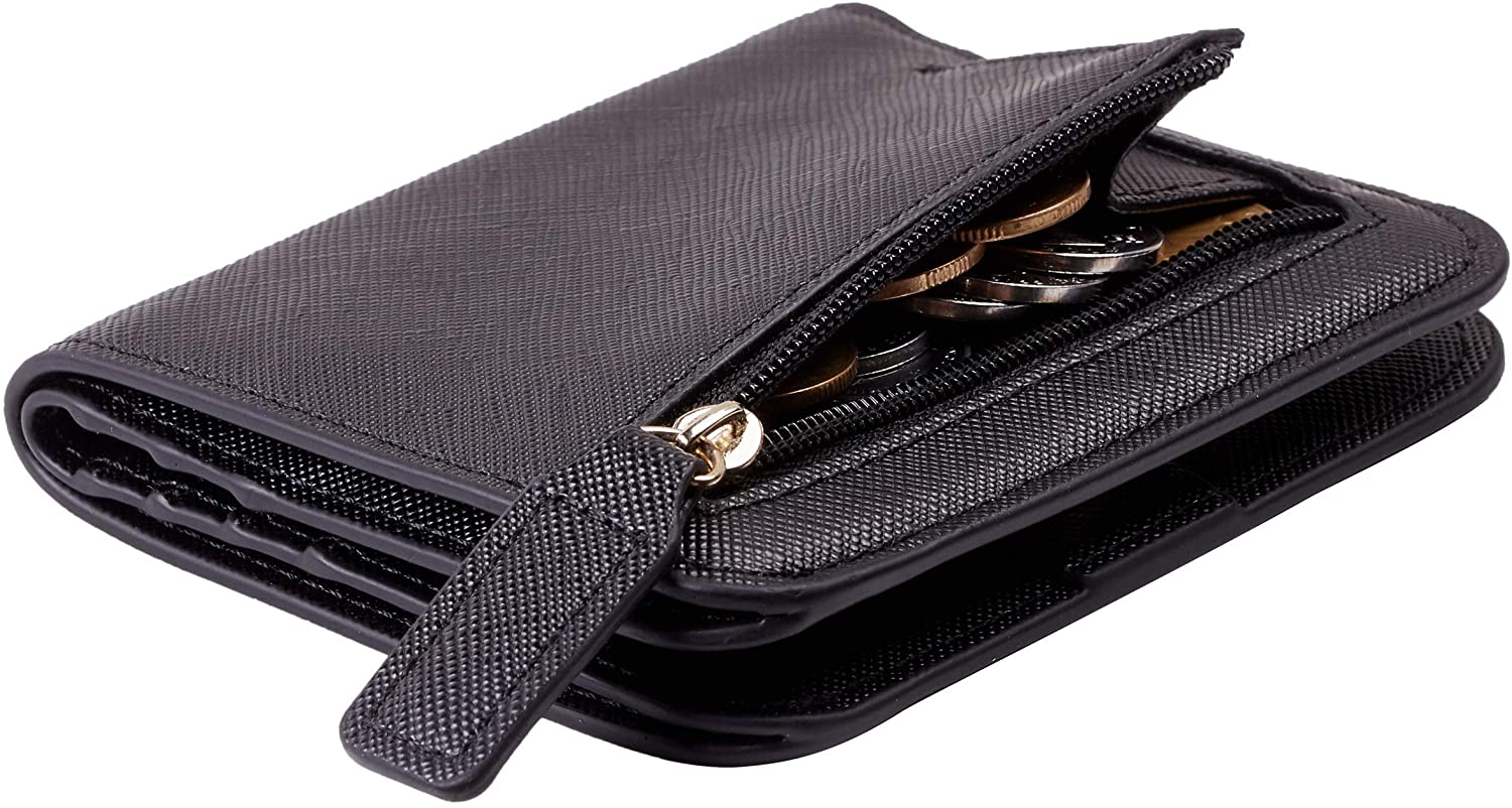 Toughergun Womens Rfid Blocking Small Compact Bifold Luxury Genuine ...