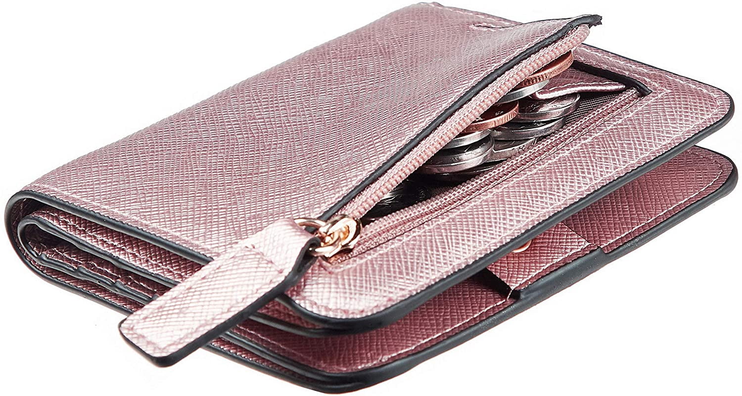 Toughergun Womens Rfid Blocking Small Compact Bifold Luxury Genuine ...