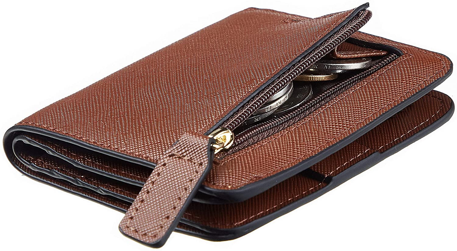 Toughergun Womens Rfid Blocking Small Compact Bifold Luxury Genuine ...