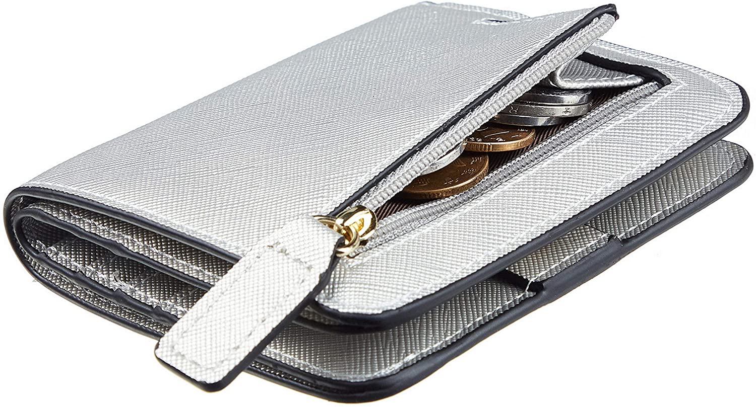 Toughergun Womens Rfid Blocking Small Compact Bifold Luxury Genuine ...