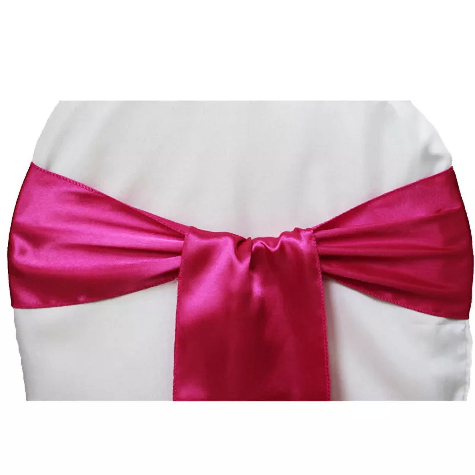 Touiyu Satin Chair Sashes Tie Bows for Wedding Events Decor Chair Bow ...