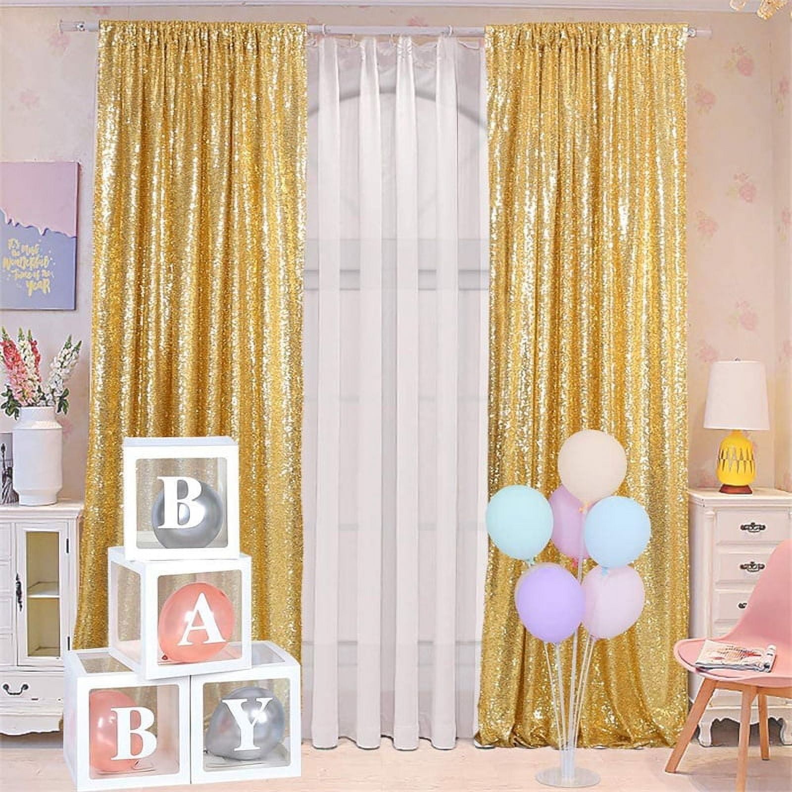 Touiyu Sequin Backdrop Curtain Photography Wedding Party Background ...