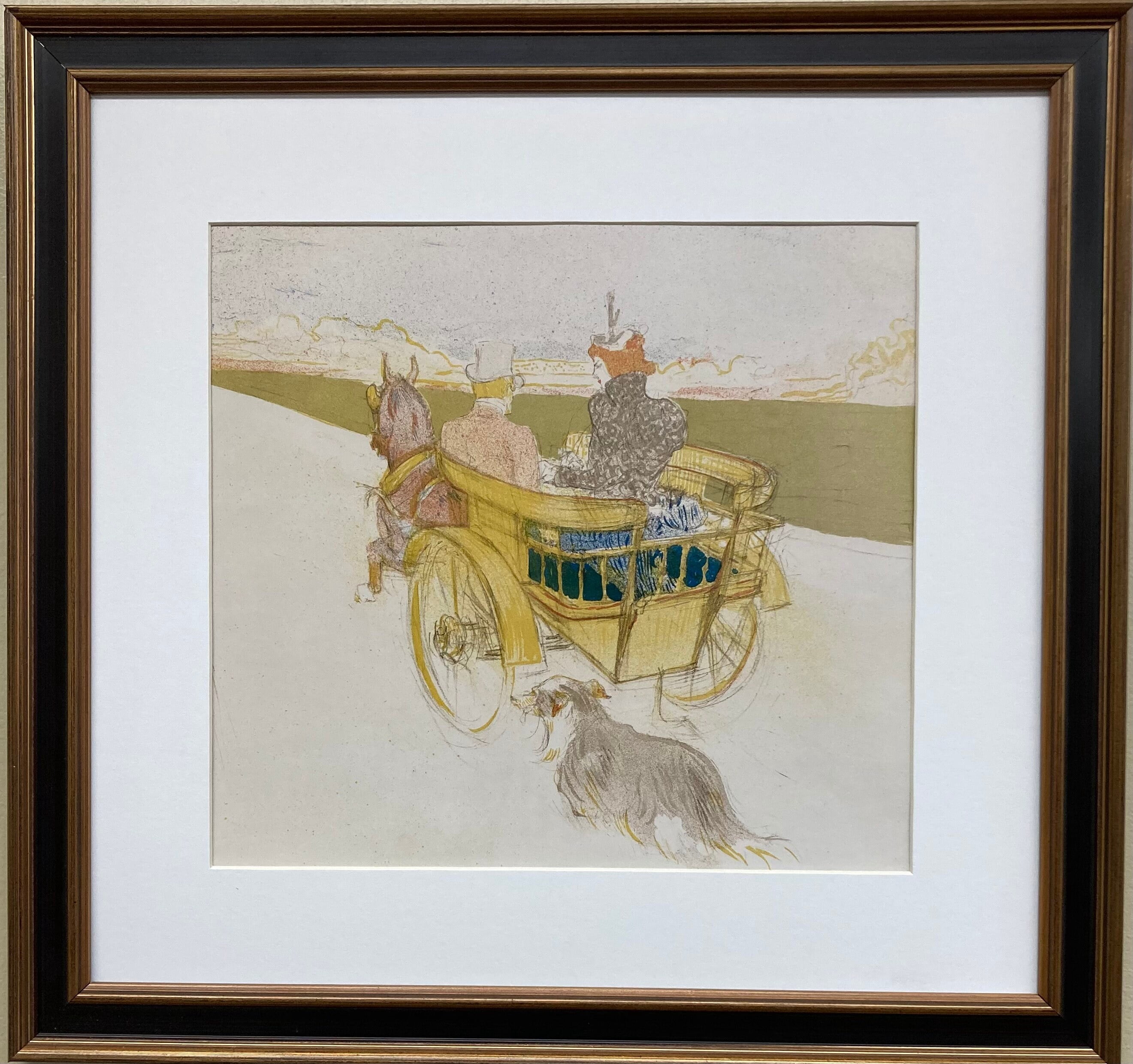 Toulouse-Lautrec "Country Outing - Detail" Custom Framed MUSEUM ART ...