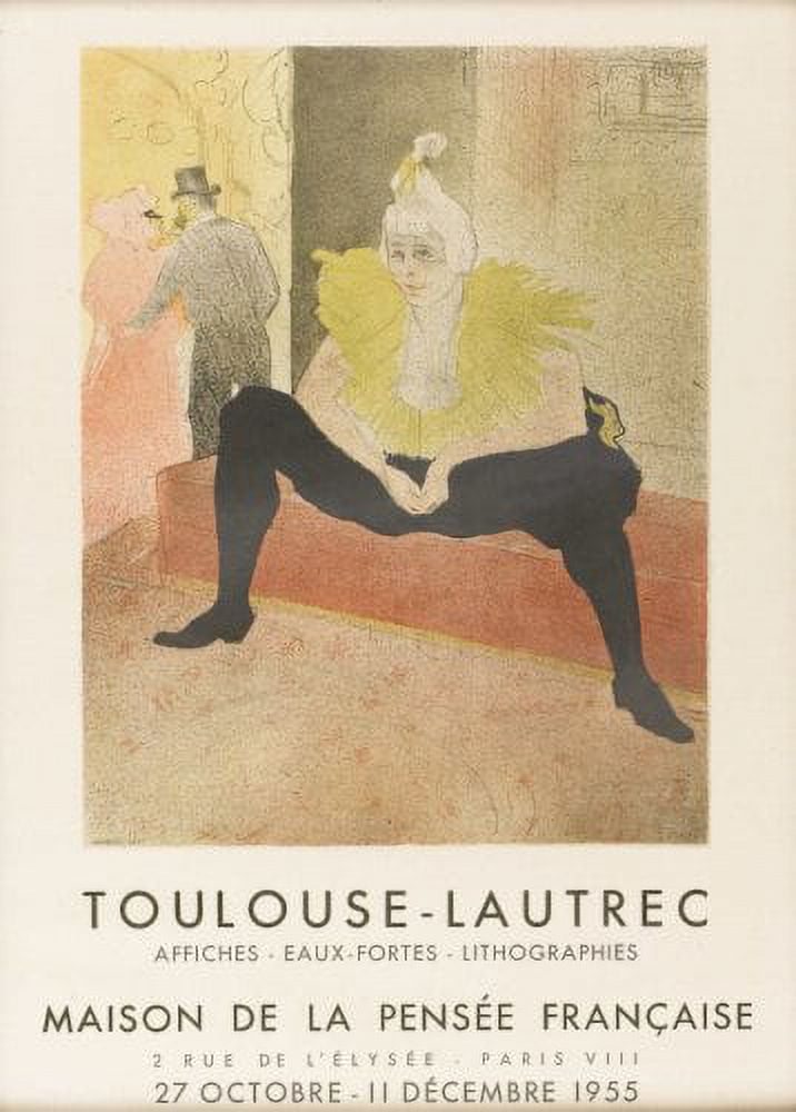 Toulouse Lautrec Exhibition poster 12x16 Print on Metal Sign 12in x ...