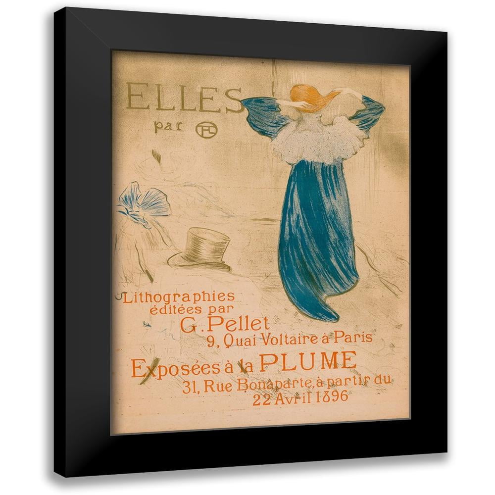 Toulouse-Lautrec, Henri de 15x18 Black Modern Framed Museum Art Print ...