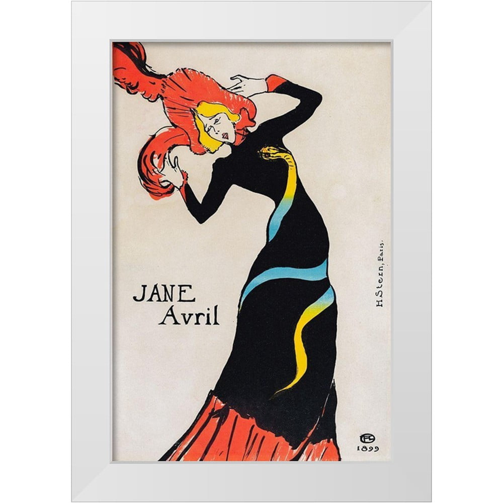 Toulouse-Lautrec, Henri de 23x32 White Modern Wood Framed Museum Art ...