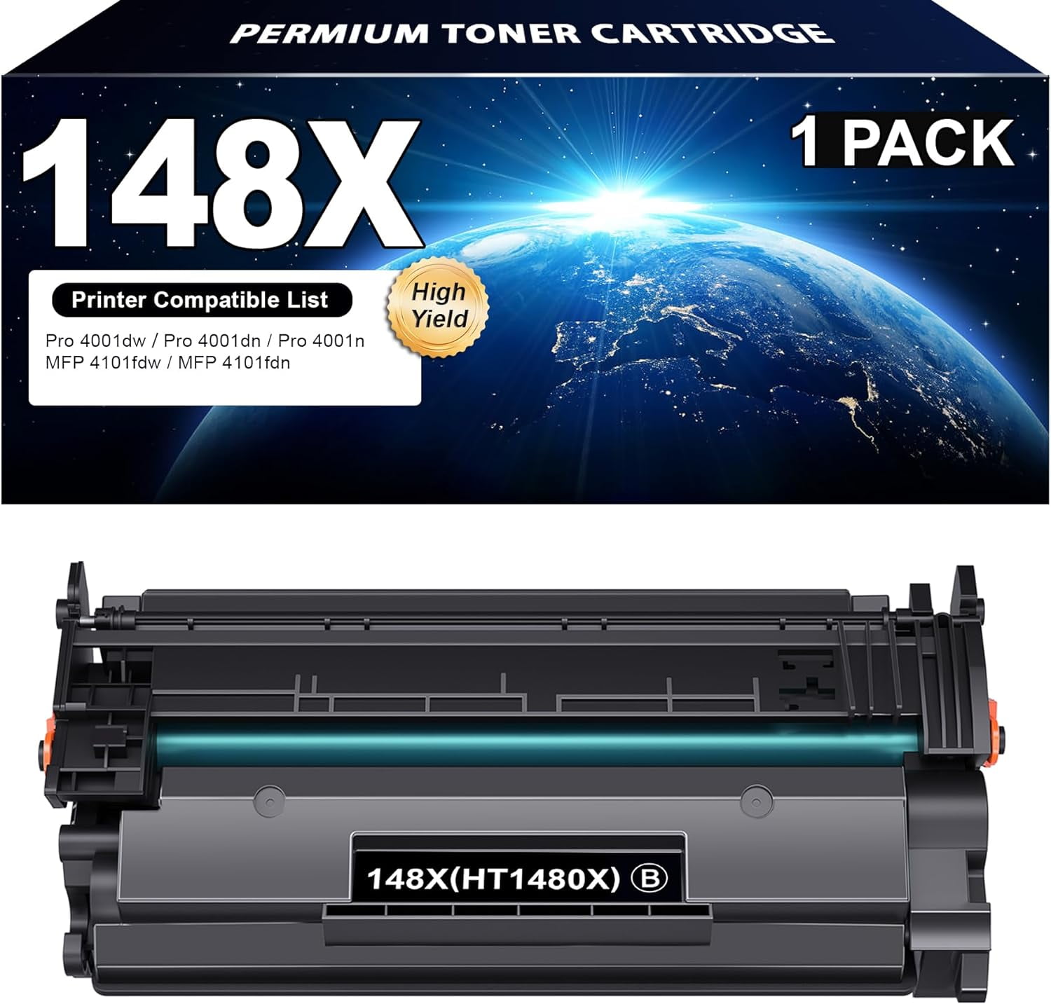 Tounker 148X Toner Cartridges Compatible for HP 148A 148X Black High ...